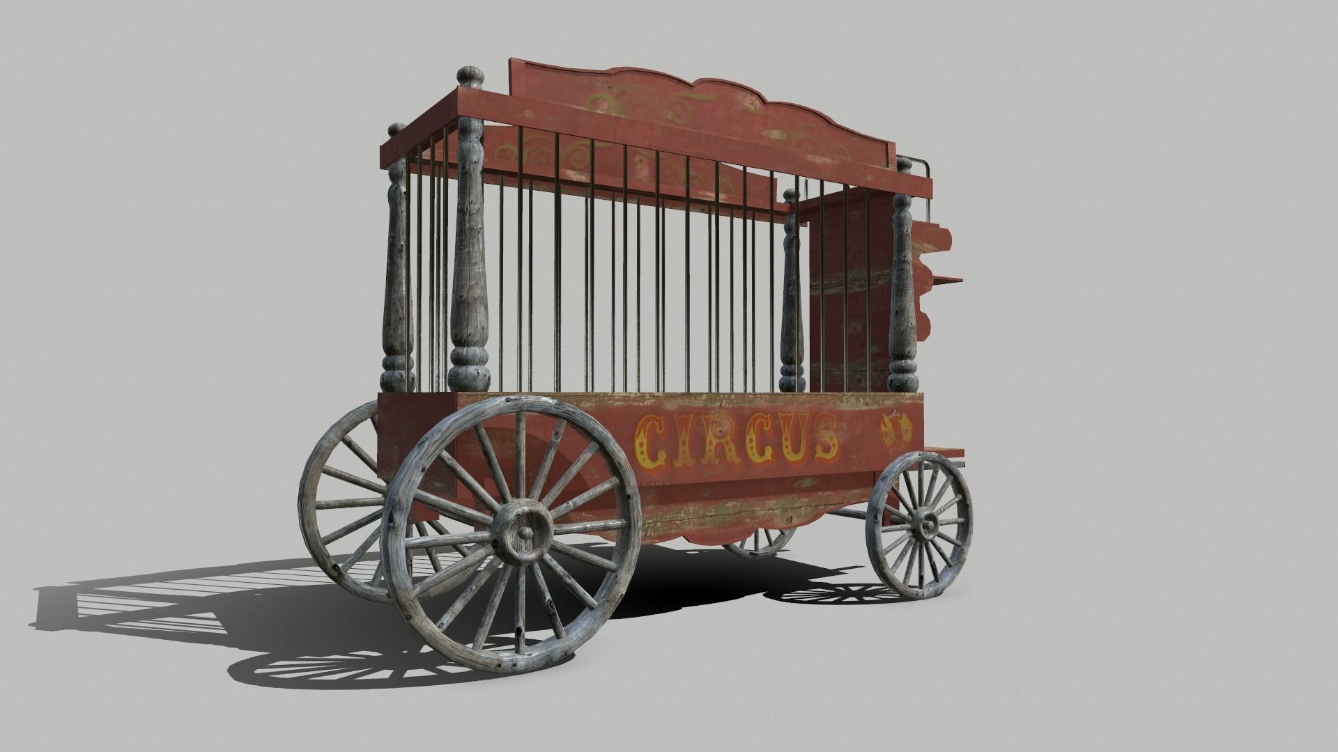 Circus Wagon free VR / AR / low-poly 3D model | CGTrader