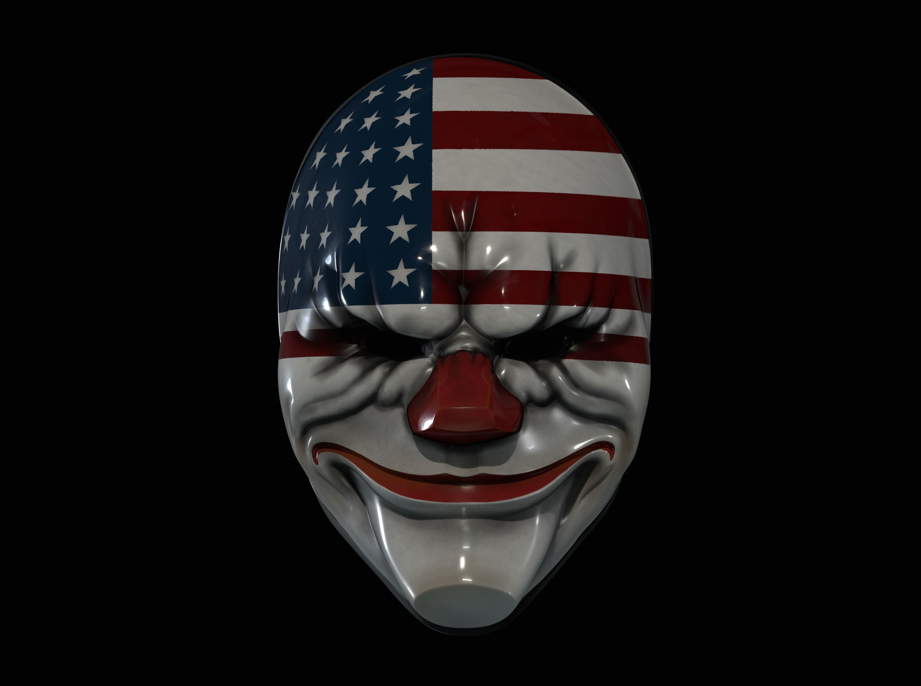 Dallas mask from Payday 3D model | CGTrader
