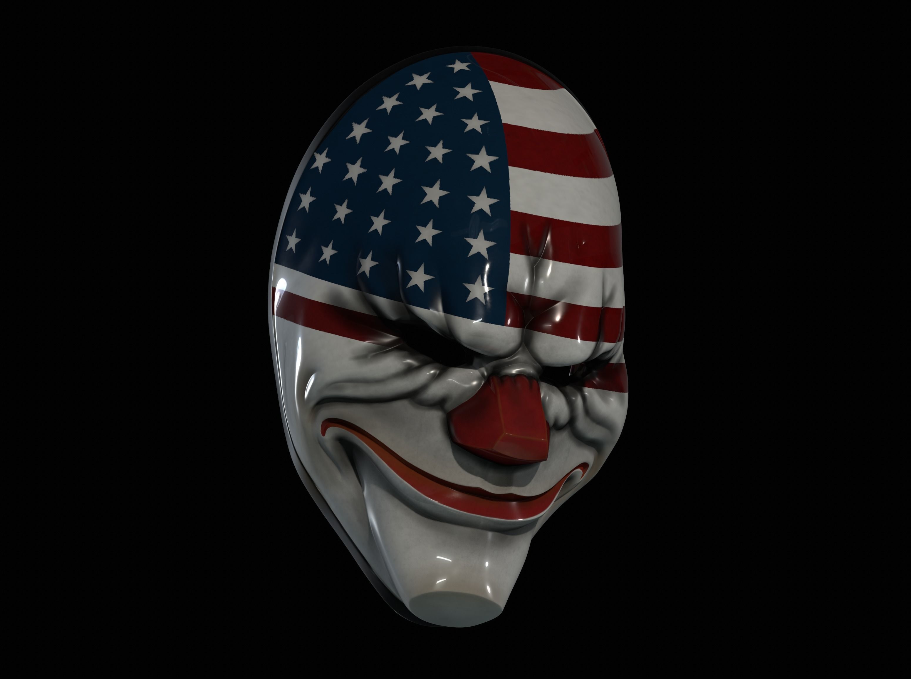 Dallas mask from Payday 3D model | CGTrader