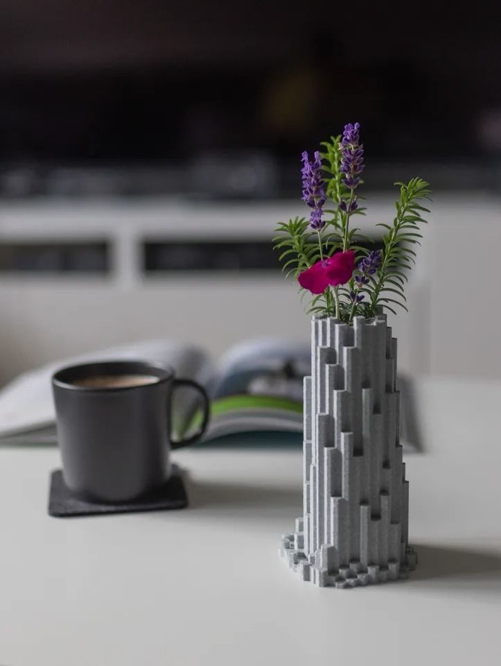 Vase 10 - Basalt Columnar Joints 3D model 3D printable | CGTrader