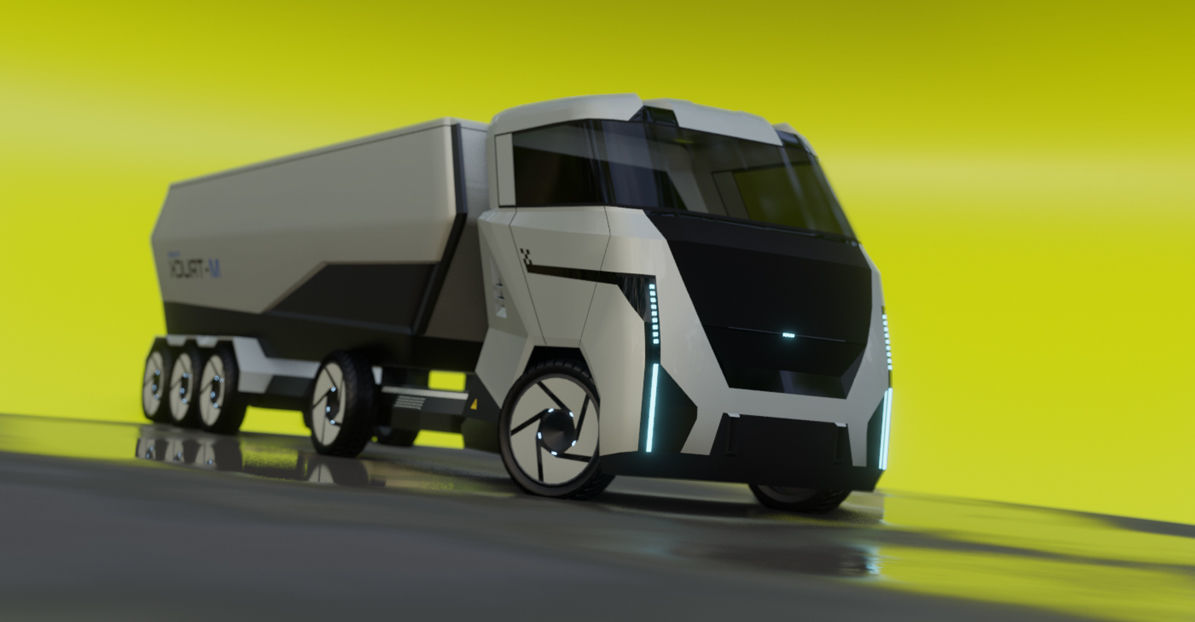 3D model Truck concept TRK 23 VR / AR / low-poly | CGTrader