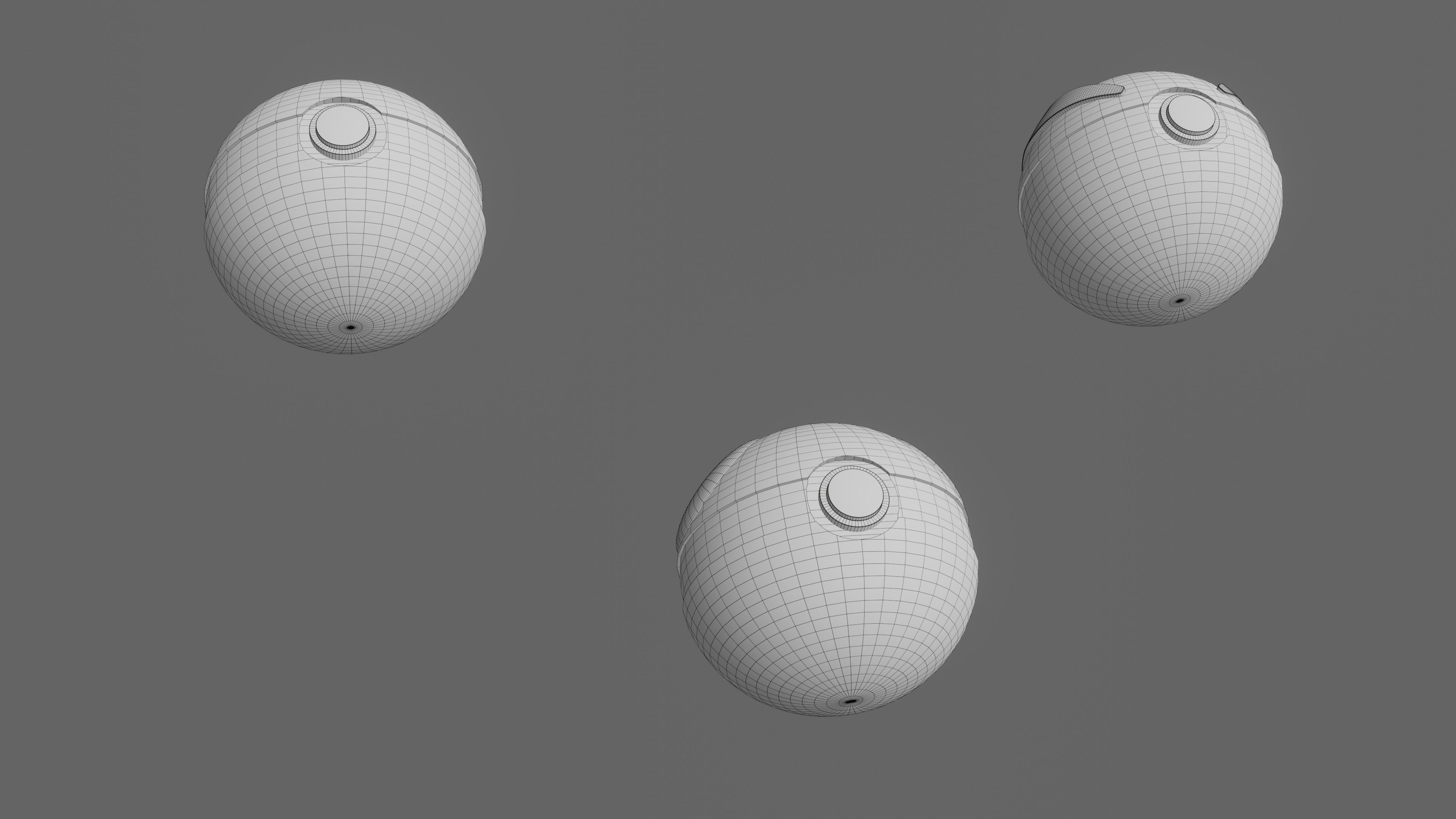 3D model Pokemon Pokeballs Pack 1 VR / AR / low-poly | CGTrader