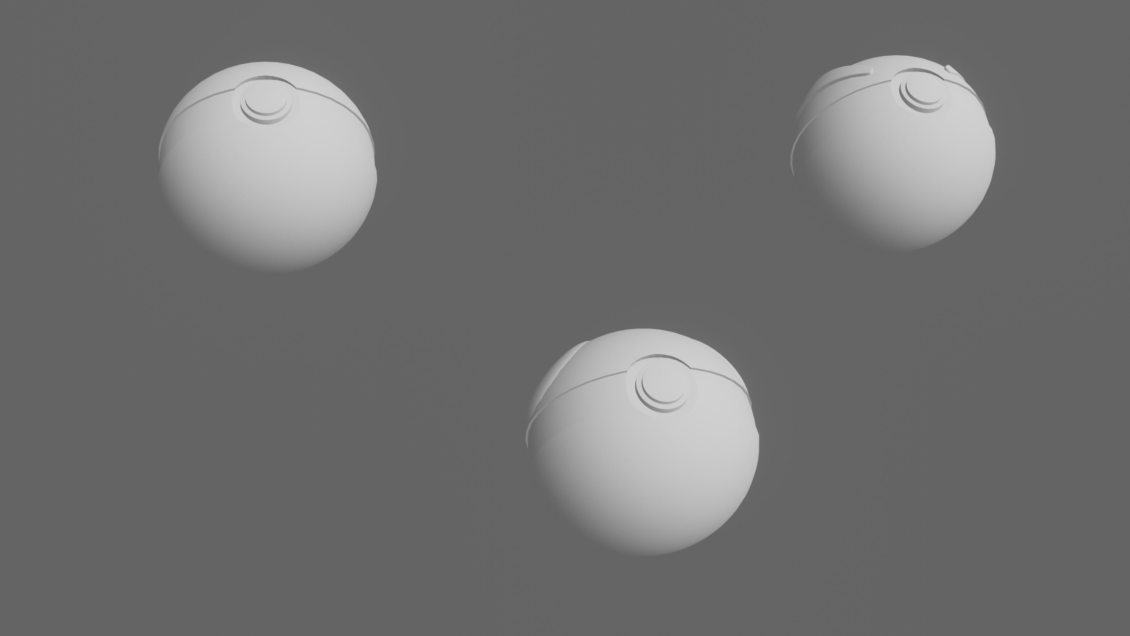 3D model Pokemon Pokeballs Pack 1 VR / AR / low-poly | CGTrader
