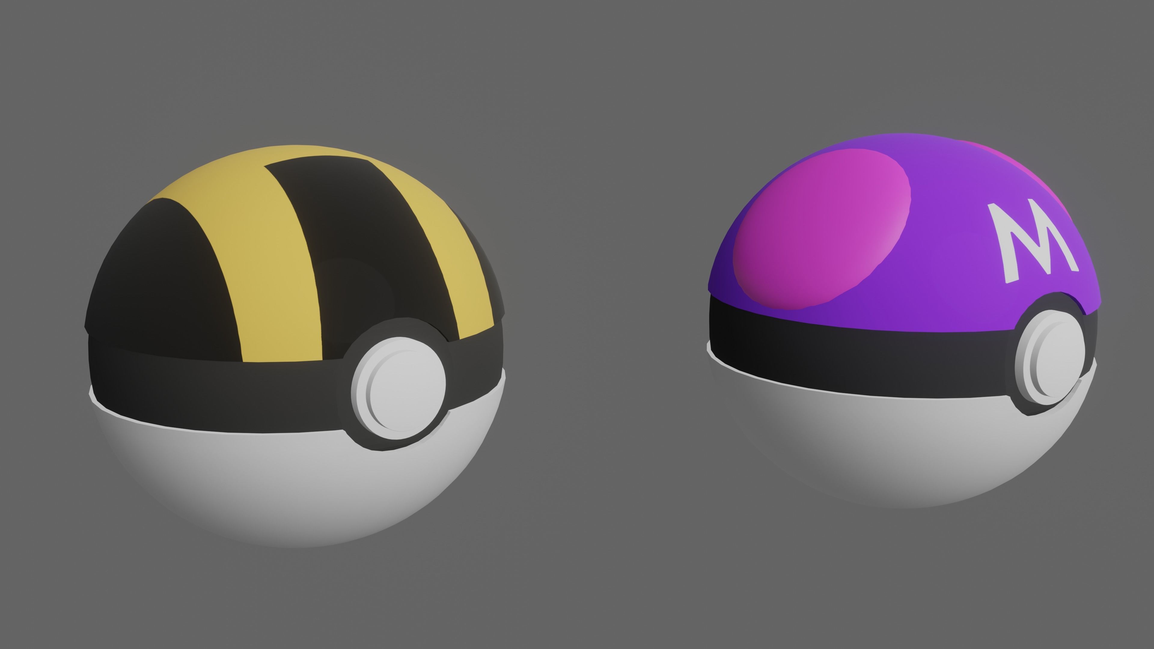 3D model Pokemon Pokeballs Pack 1 VR / AR / low-poly | CGTrader