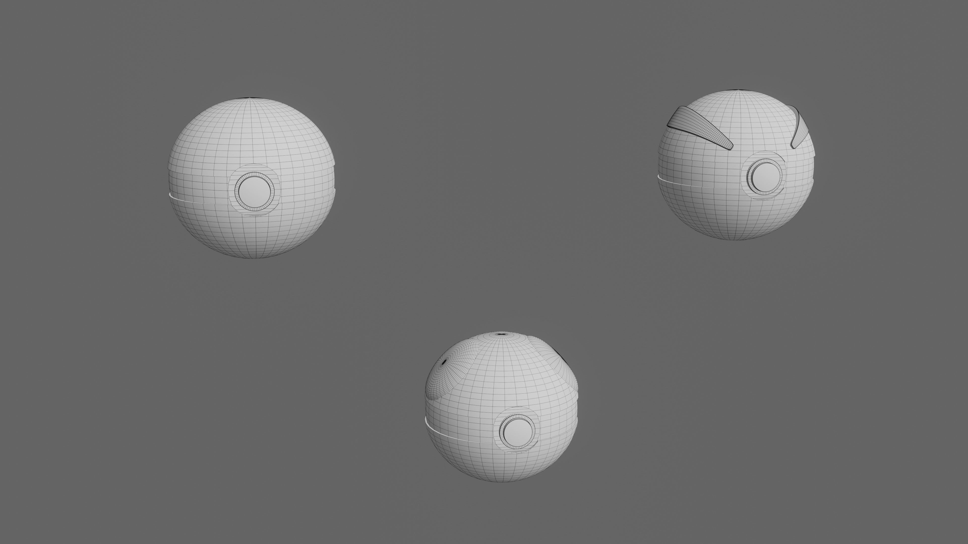 3D model Pokemon Pokeballs Pack 1 VR / AR / low-poly | CGTrader