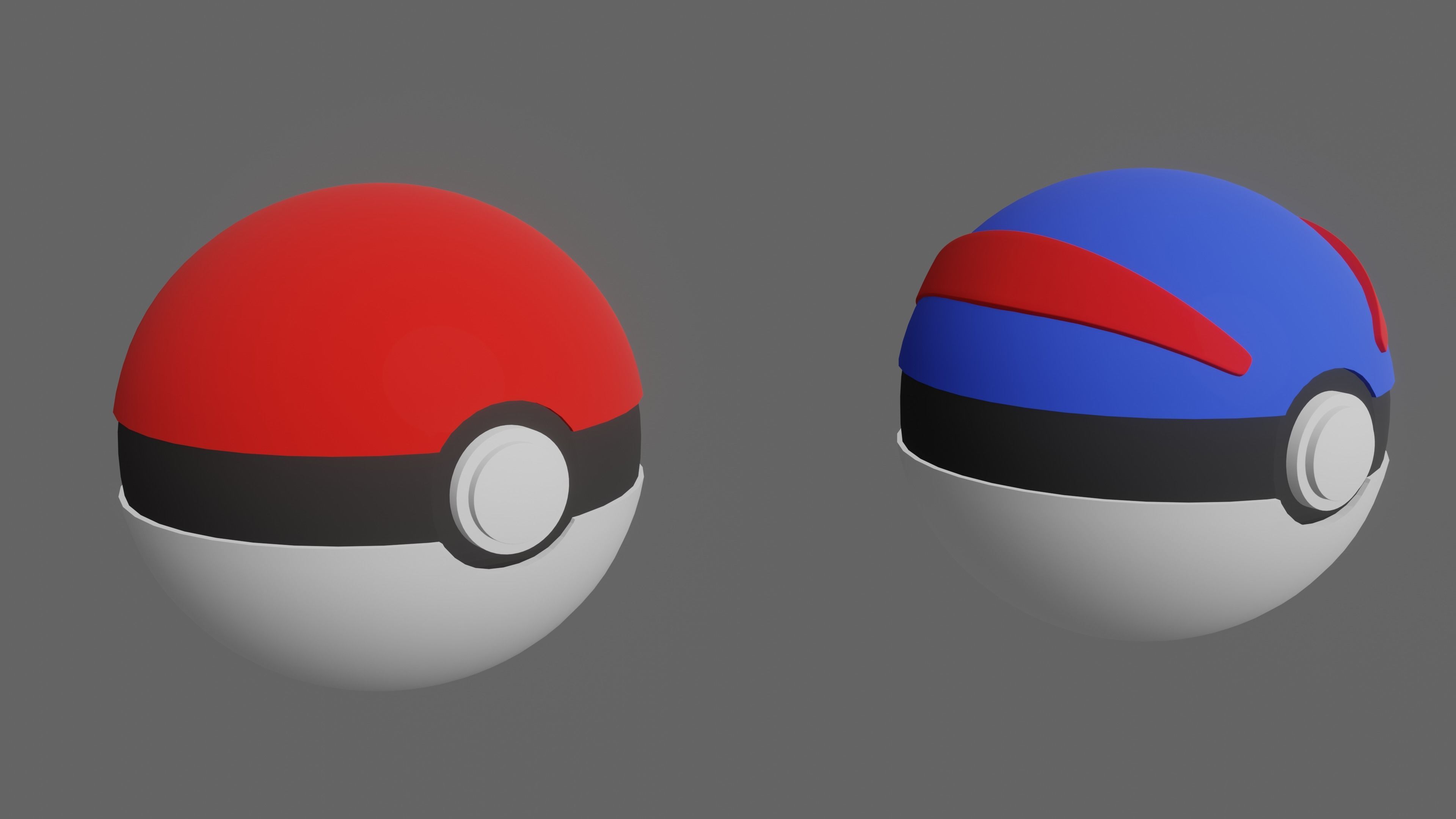3D model Pokemon Pokeballs Pack 1 VR / AR / low-poly | CGTrader