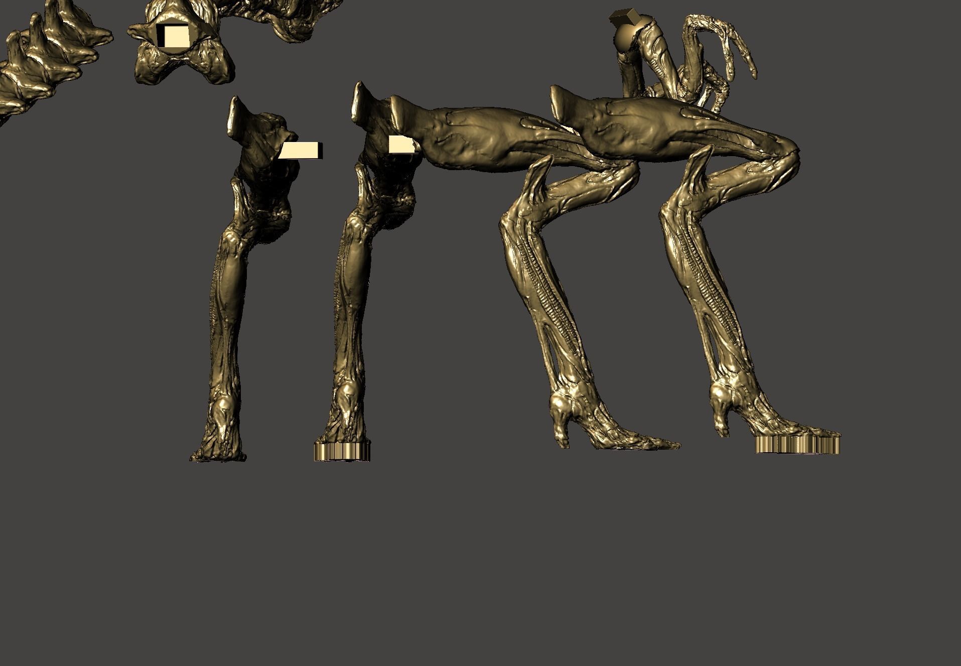 ALIENS ALIEN QUEEN XENOMORPH - ICONIC STOWAWAY EXTREME DETAIL 3D model ...