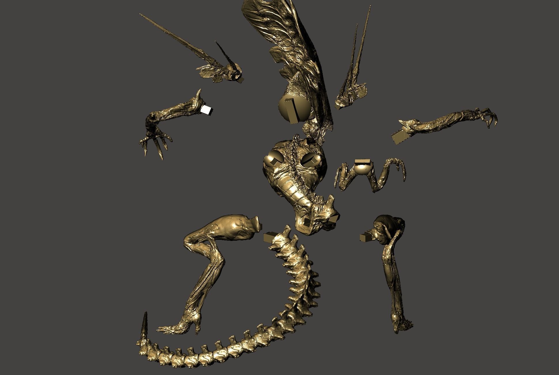 ALIENS ALIEN QUEEN XENOMORPH - ICONIC STOWAWAY EXTREME DETAIL 3D model 3D printable | CGTrader