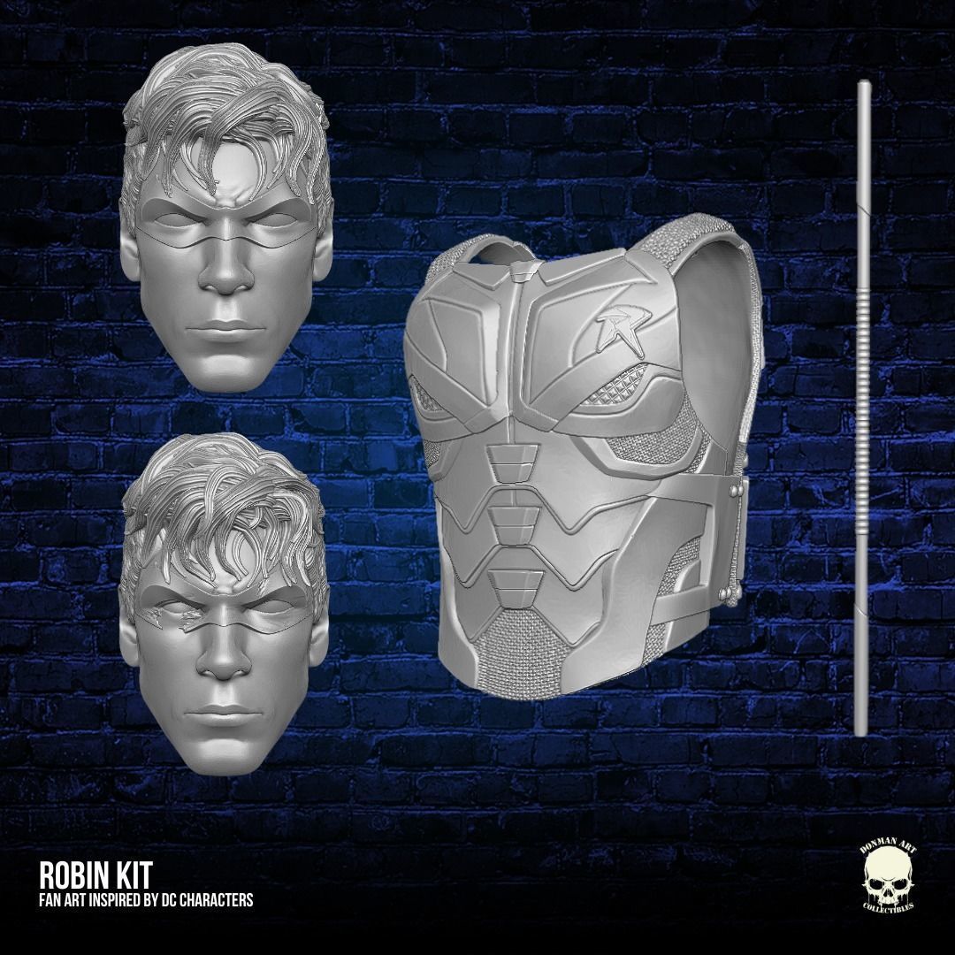 Robin Fan Art Kit 3D printable File For Action Figures 3D model 3D ...
