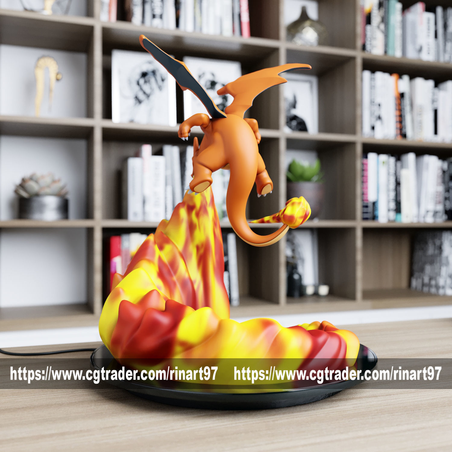 fire breathing charizard from pokemon 3D model 3D printable | CGTrader