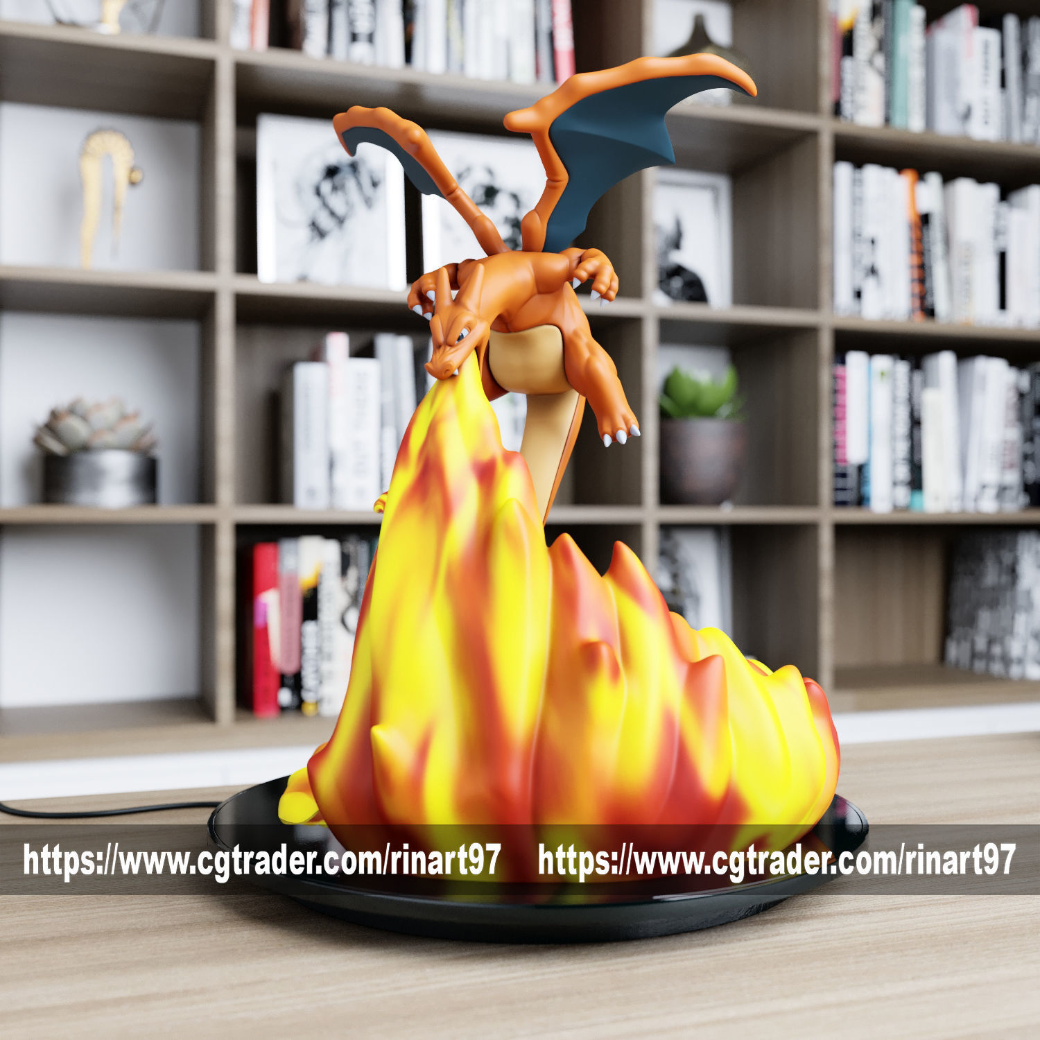 fire breathing charizard from pokemon 3D model 3D printable | CGTrader