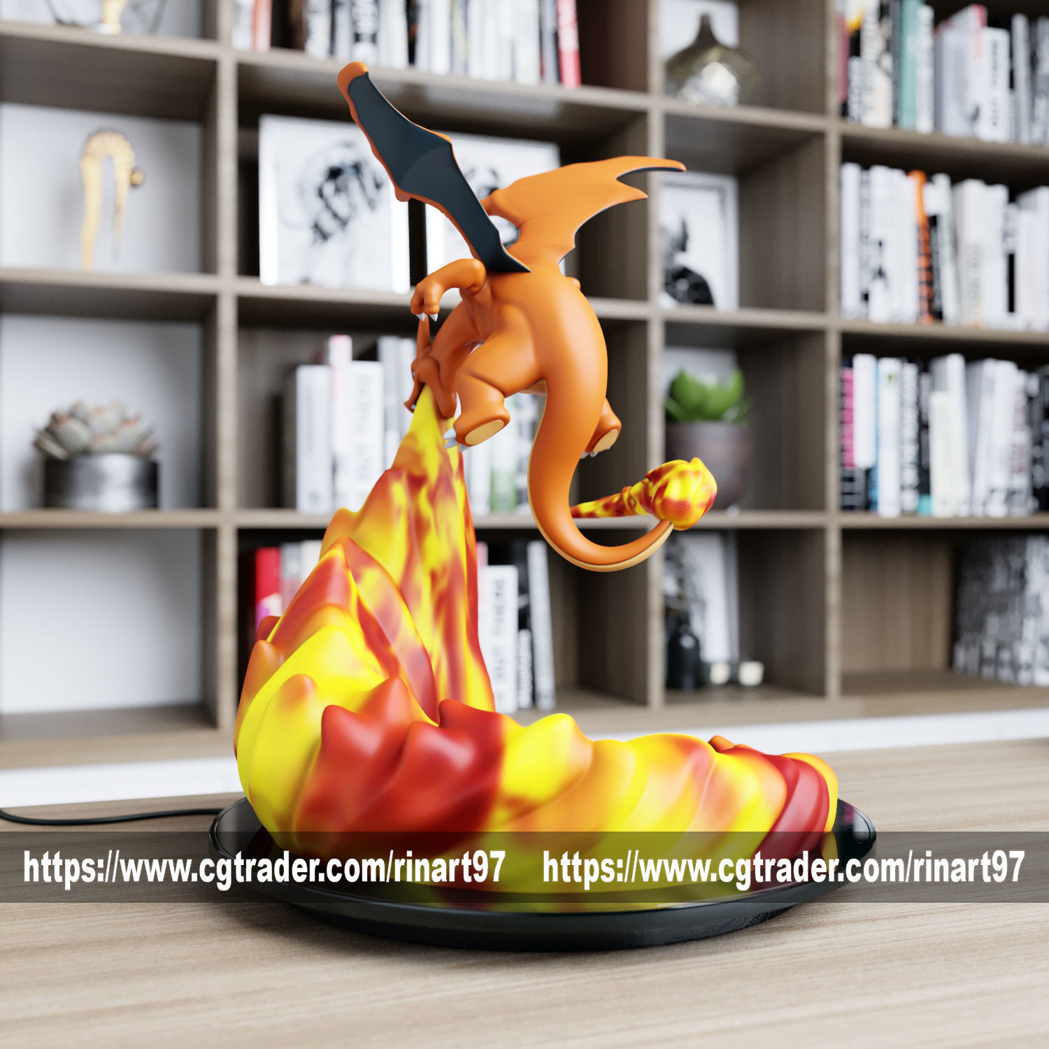 fire breathing charizard from pokemon 3D model 3D printable | CGTrader