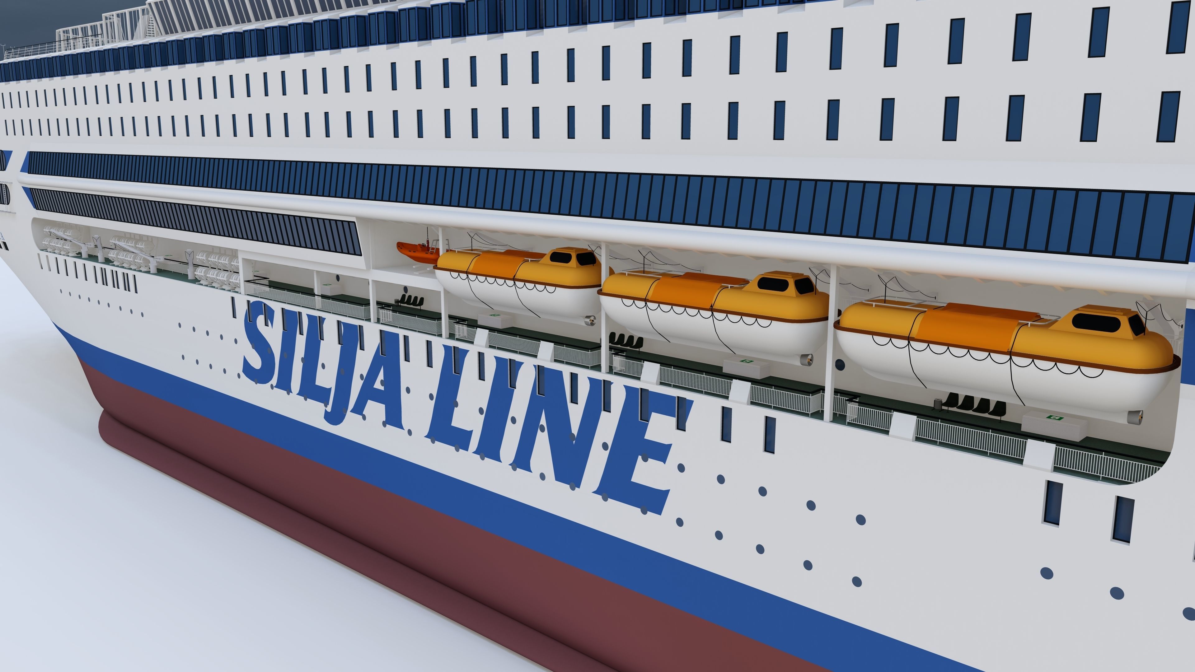 Silja Europa - Silja Line 3D model | CGTrader