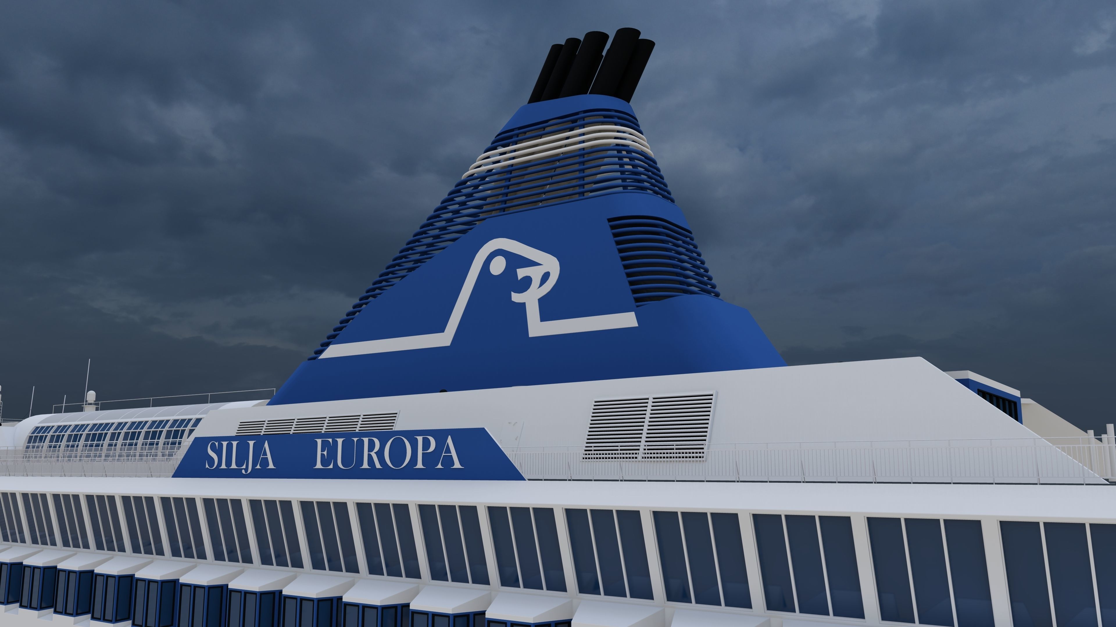 Silja Europa - Silja Line 3D model | CGTrader