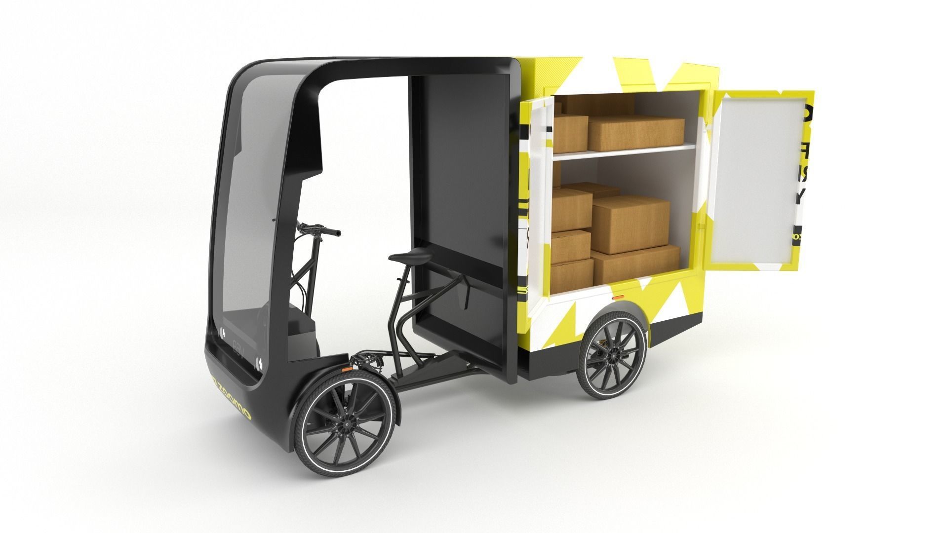 Zoomo Cargo e-bike 3D model | CGTrader