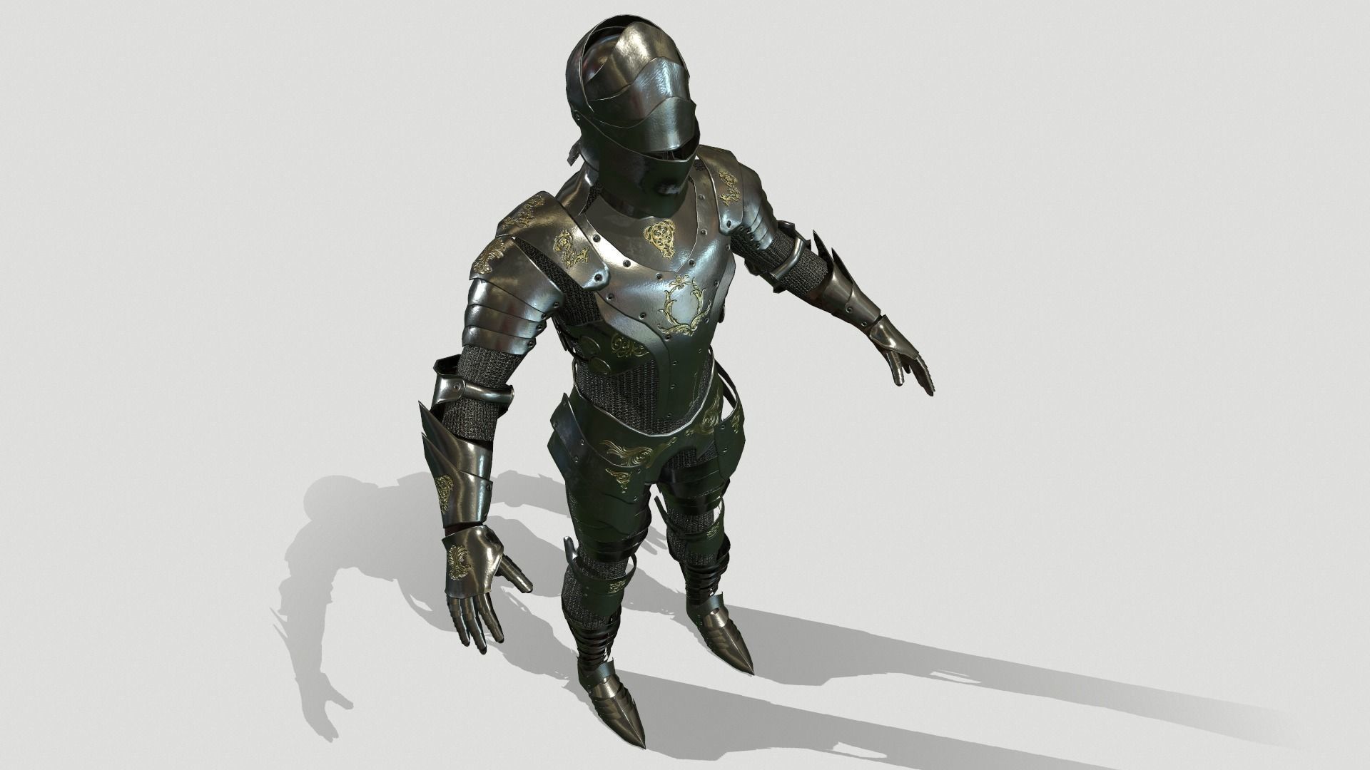 Fantasy Armor free VR / AR / low-poly 3D model | CGTrader