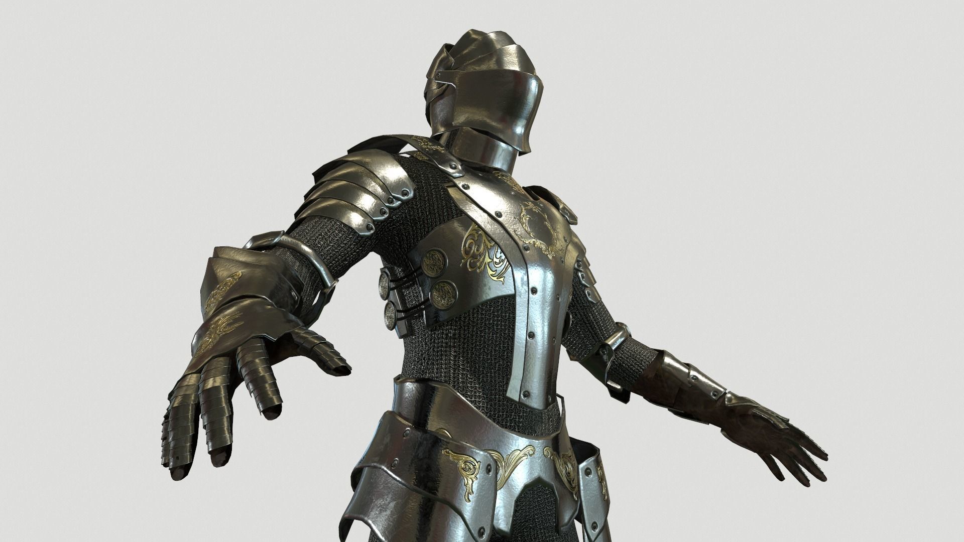 Fantasy Armor free VR / AR / low-poly 3D model | CGTrader