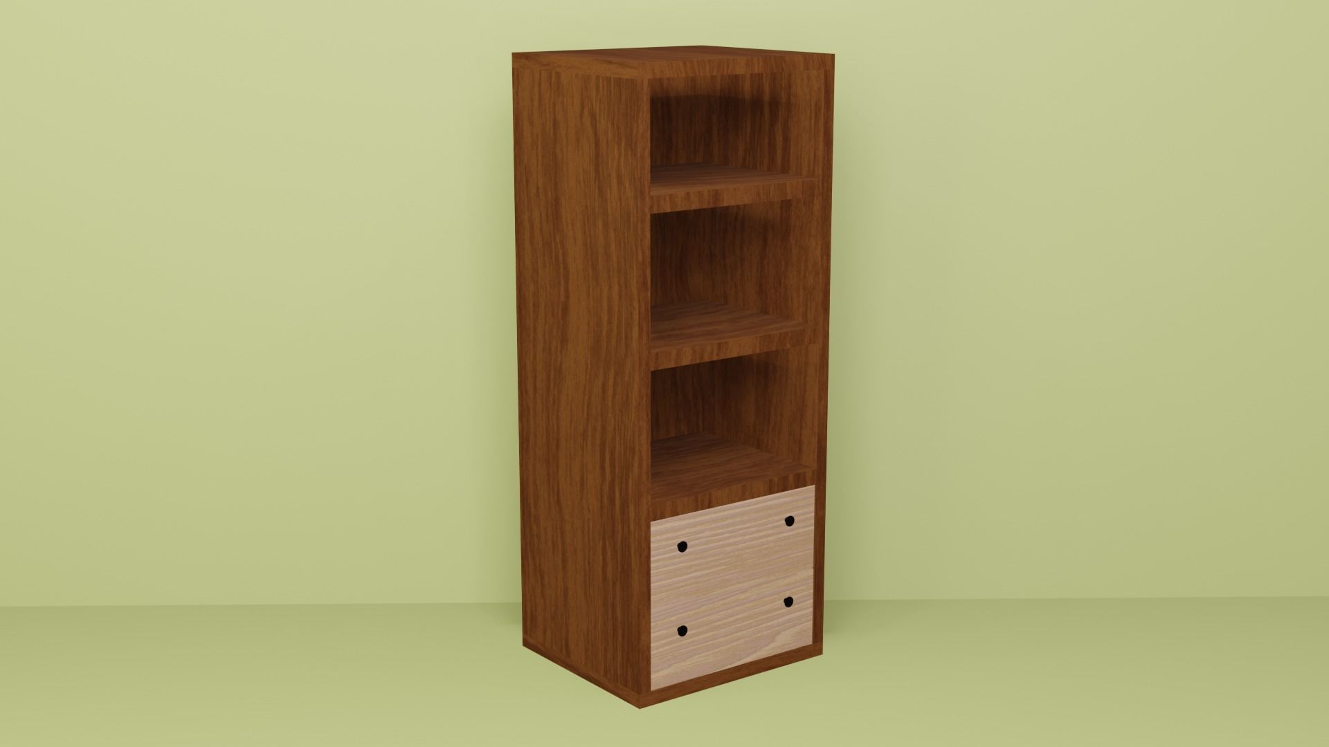 3D model simple small bookcase VR / AR / low-poly | CGTrader