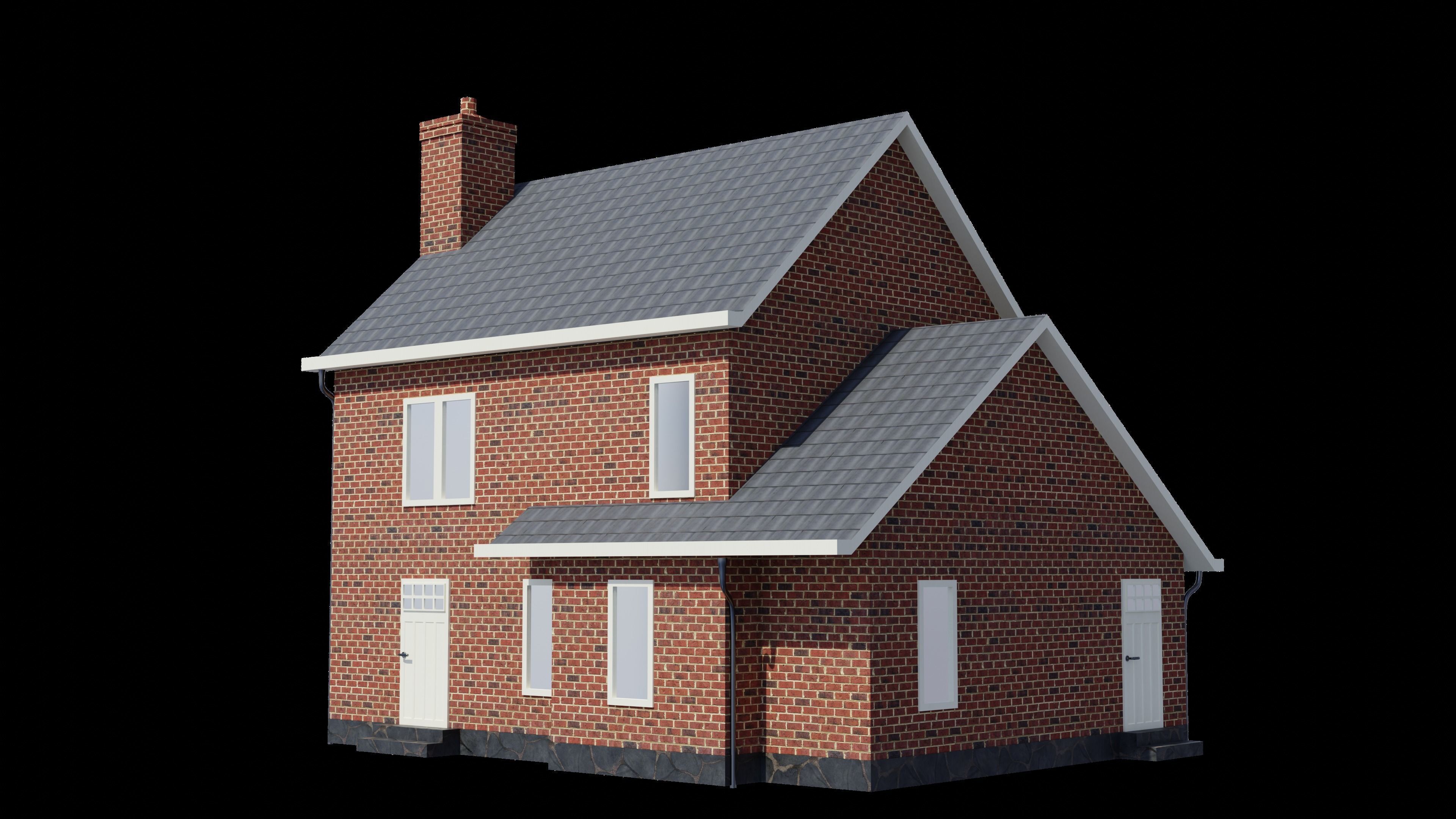 3D model British House Design 002 VR / AR / low-poly | CGTrader