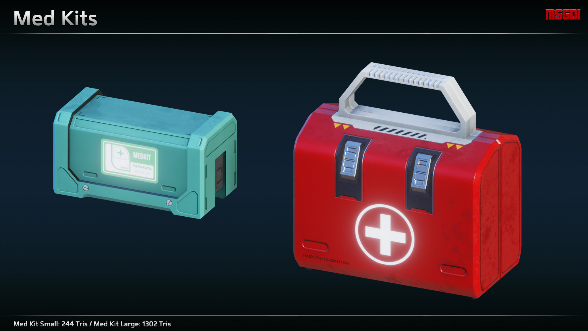 3D model Med Kits and Health Packs VR / AR / low-poly | CGTrader