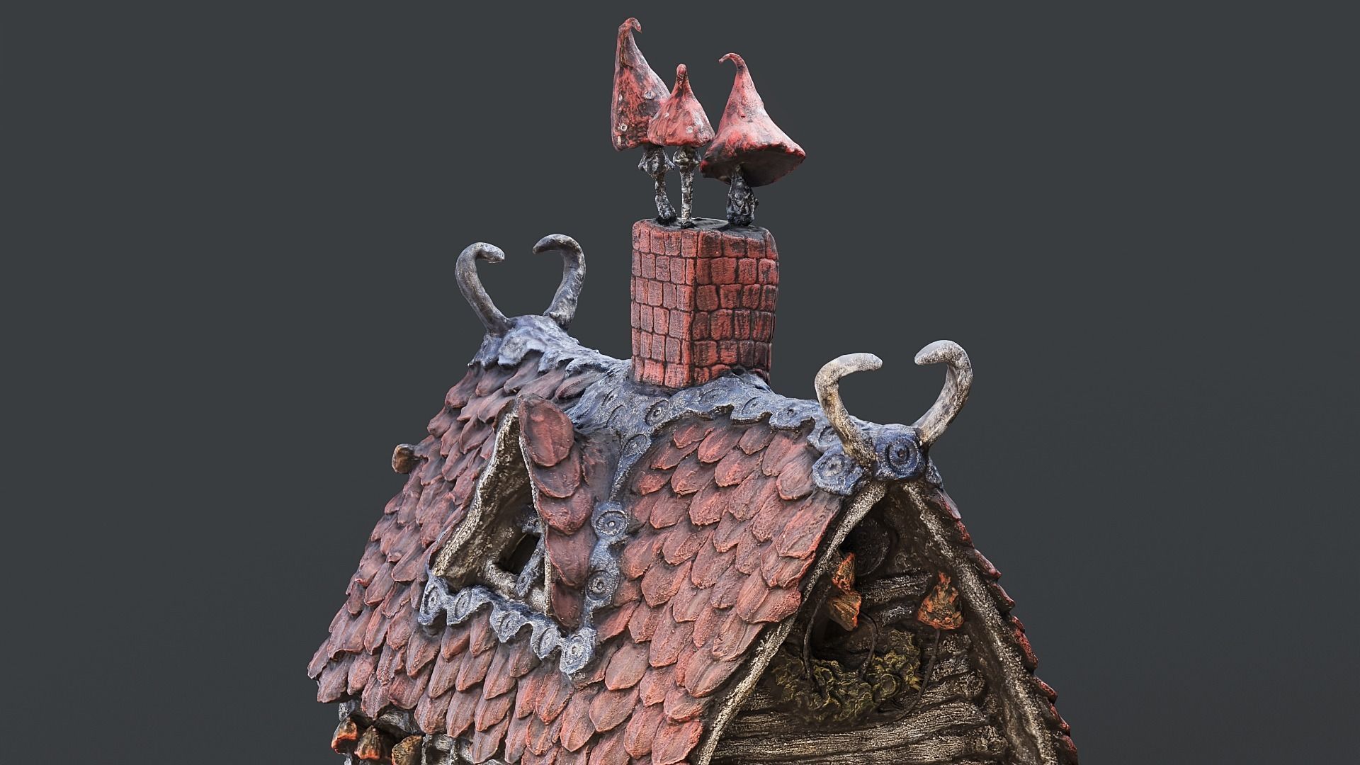 Garden Decor - Hut on Chicken Legs 3D model | CGTrader