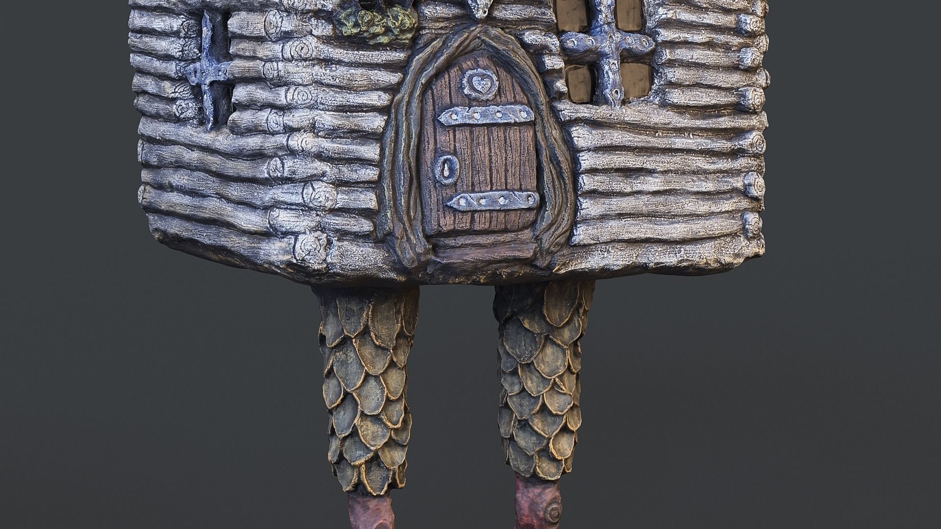 Garden Decor - Hut on Chicken Legs 3D model | CGTrader