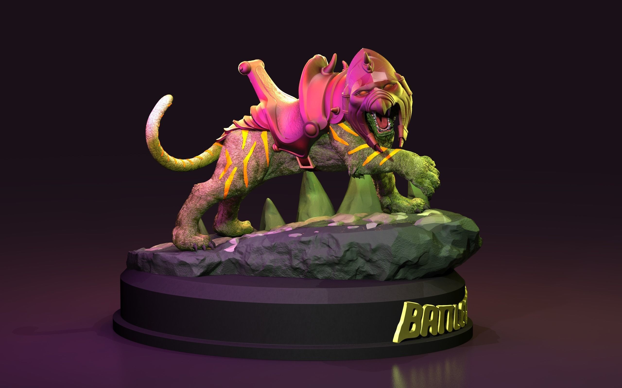 Cringer Battle catr from He-Man STL 3d printing collectibles 3D model ...