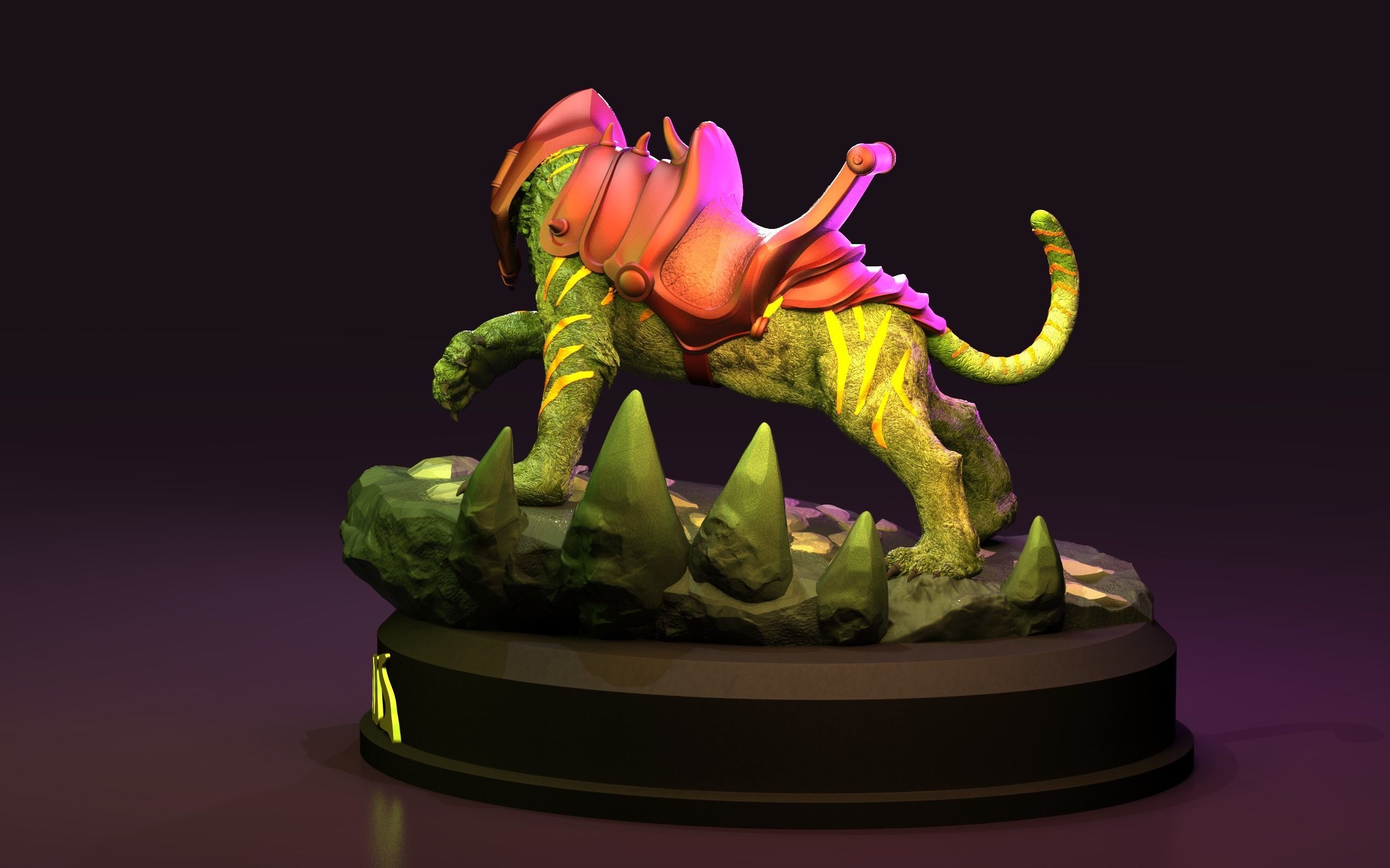 Cringer Battle catr from He-Man STL 3d printing collectibles 3D model ...