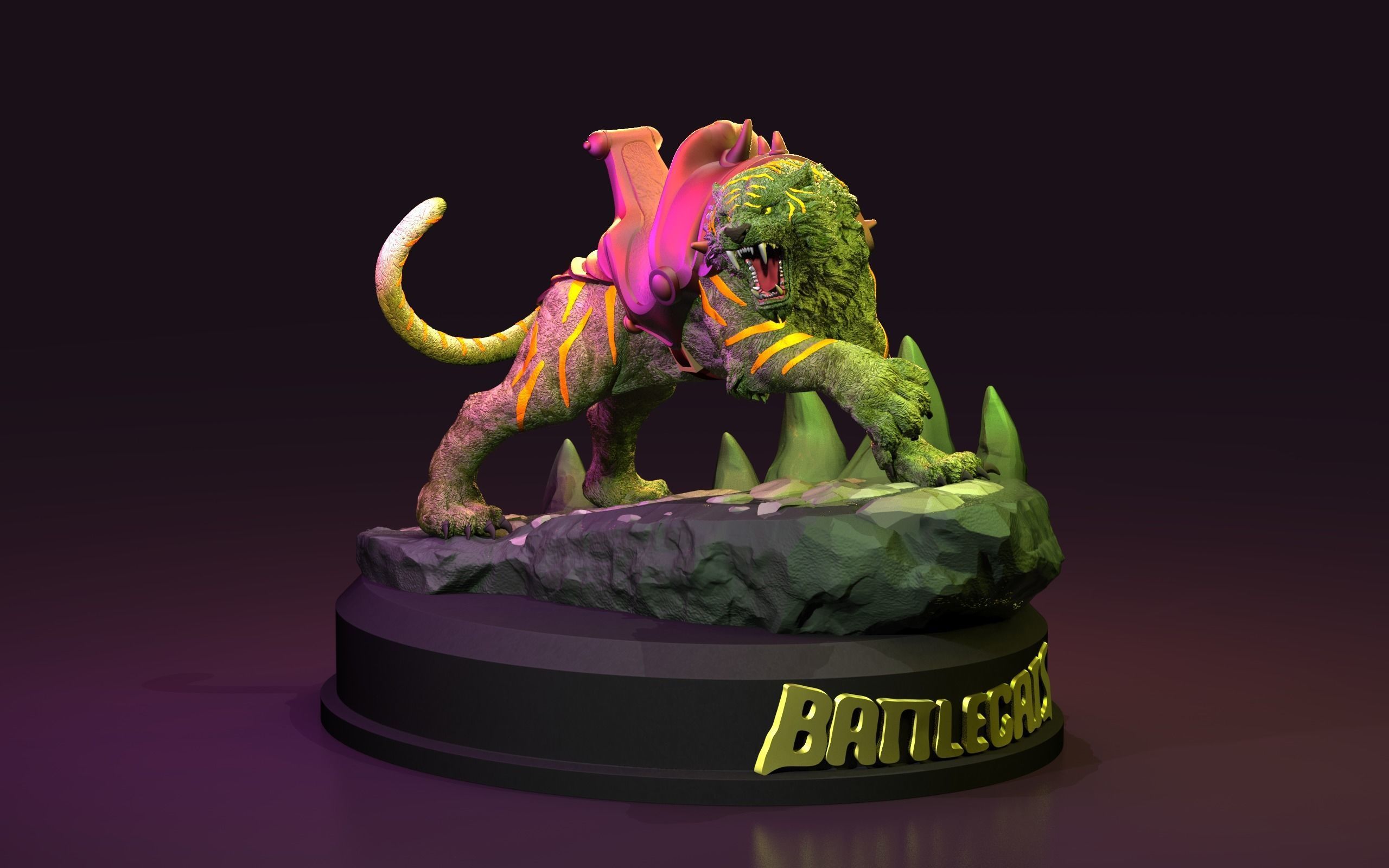 Cringer Battle catr from He-Man STL 3d printing collectibles 3D model ...