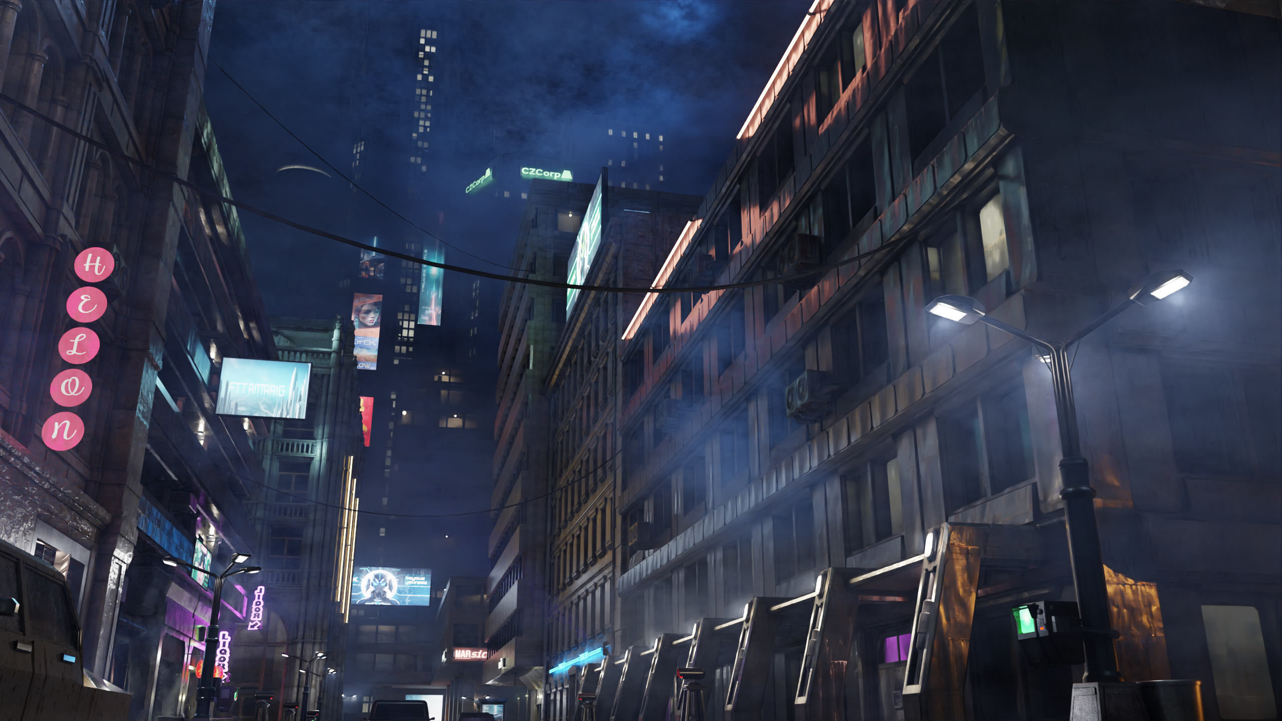 ULTRA Detailled Sci-Fi Cyberpunk City - Blender FULL VERSION 3D model ...