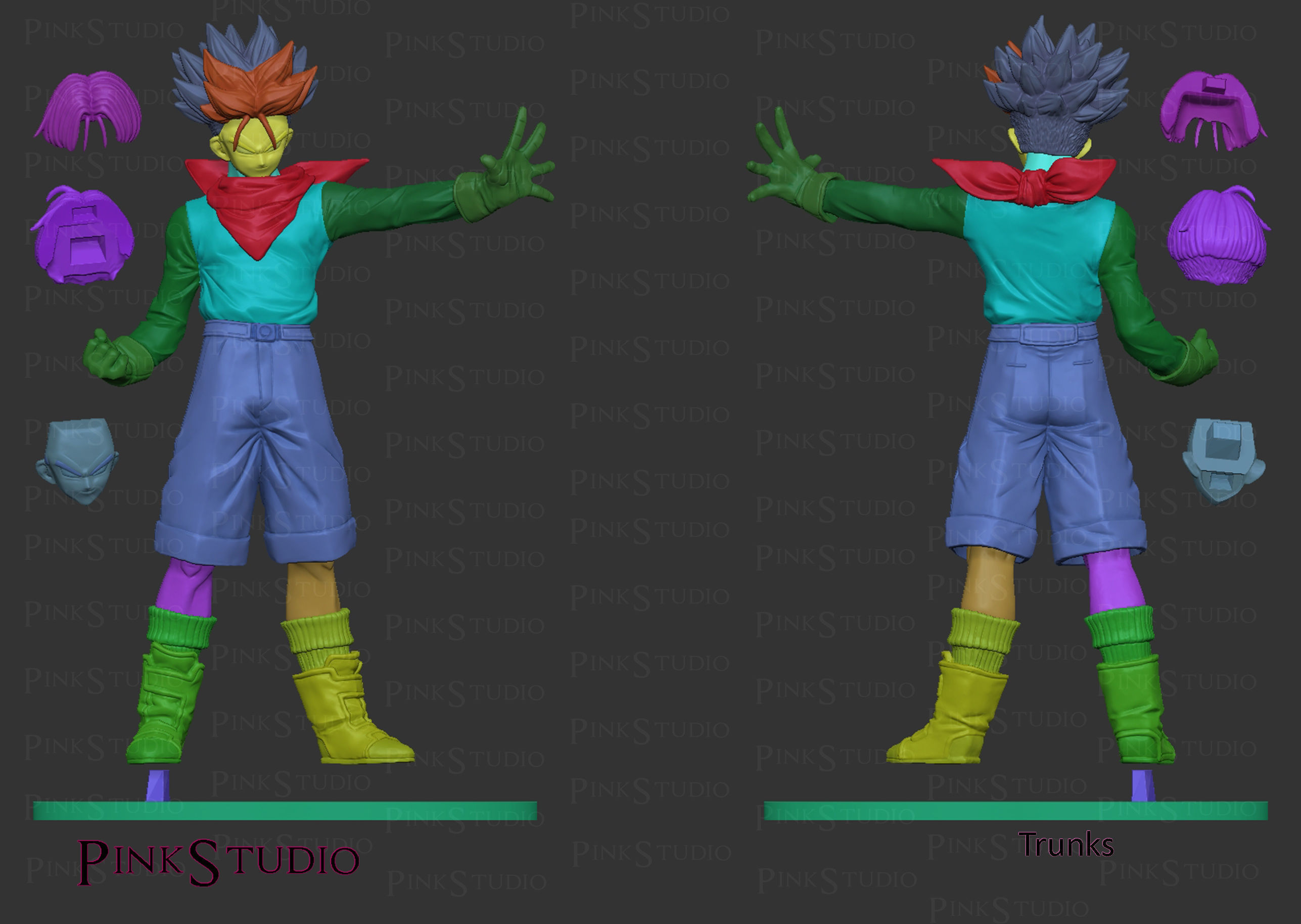 Dragon Ball GT - trunks 3D model 3D printable | CGTrader