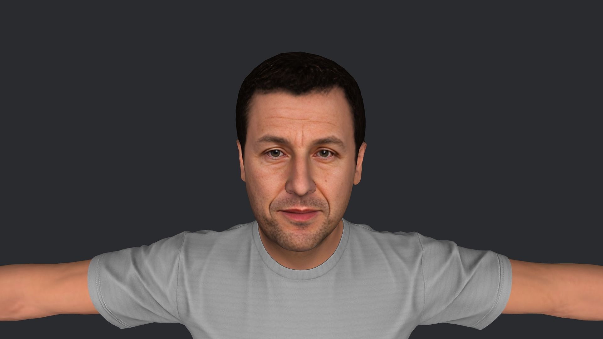 Adam Sandler Hyper Realistic Full Body Fully Rigged 3D Character 3D model rigged | CGTrader