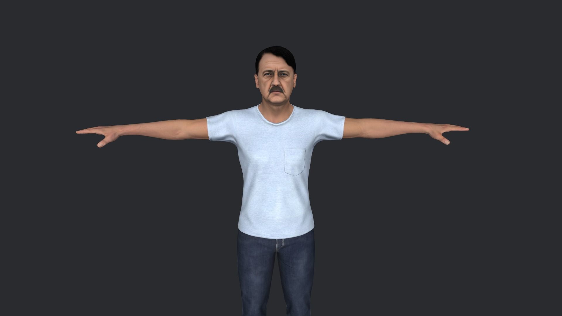Adolf Hitler Hyper Realistic Full Body Fully Rigged 3D Character 3D ...