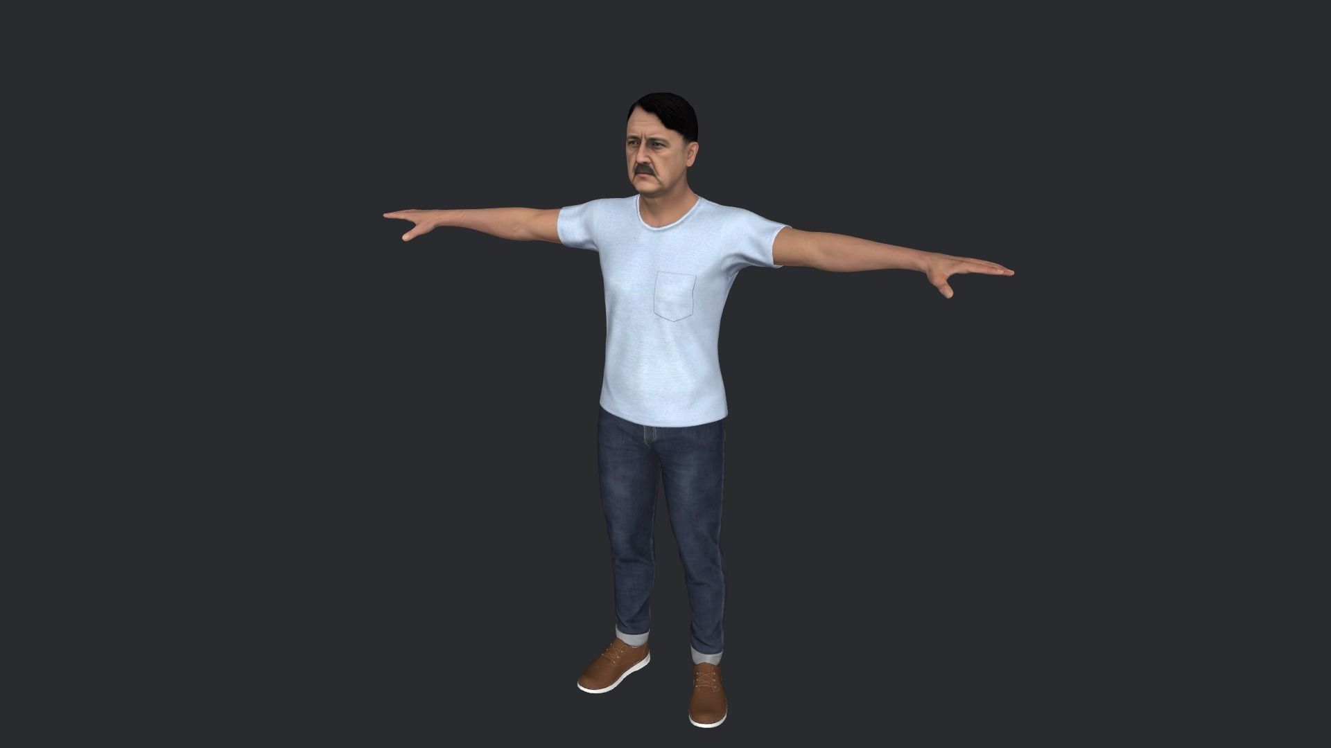 Adolf Hitler Hyper Realistic Full Body Fully Rigged 3D Character 3D ...