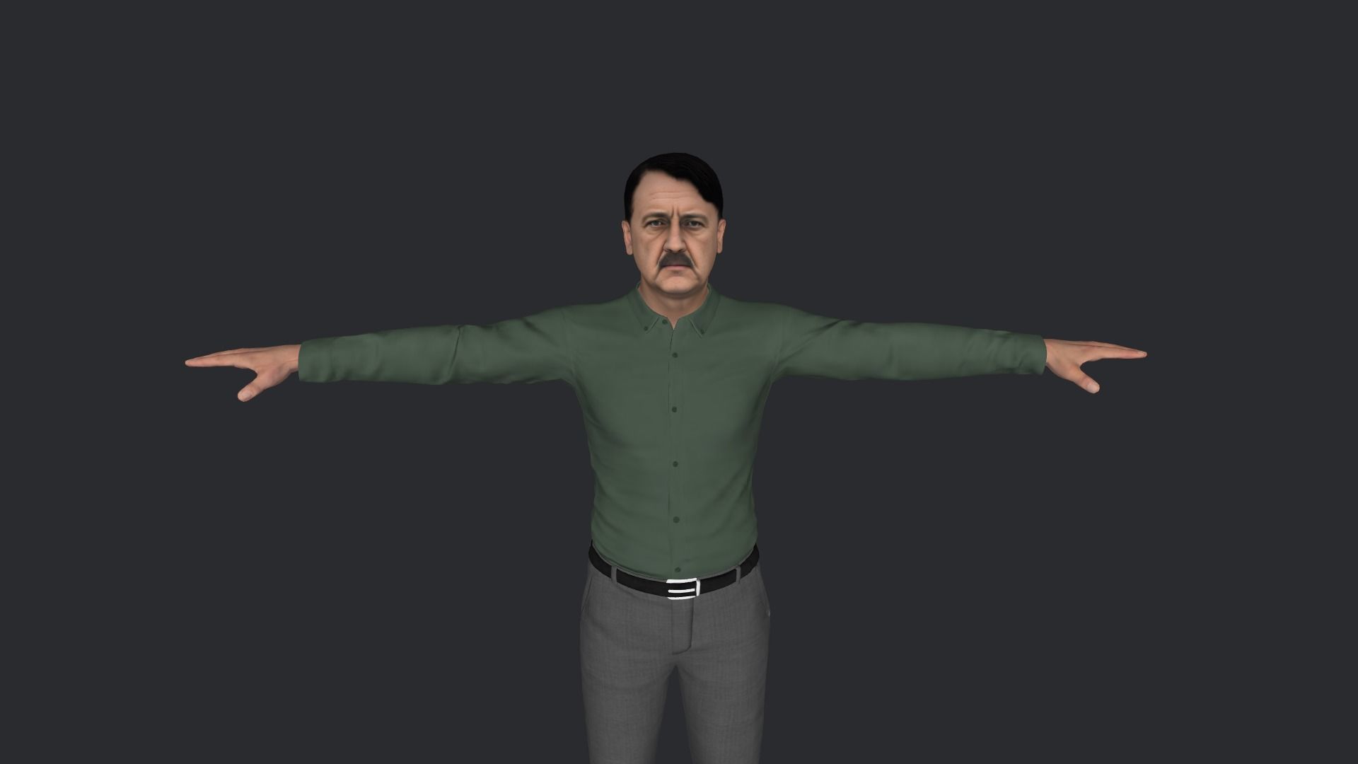 Adolf Hitler Hyper Realistic Full Body Fully Rigged 3D Character 3D ...