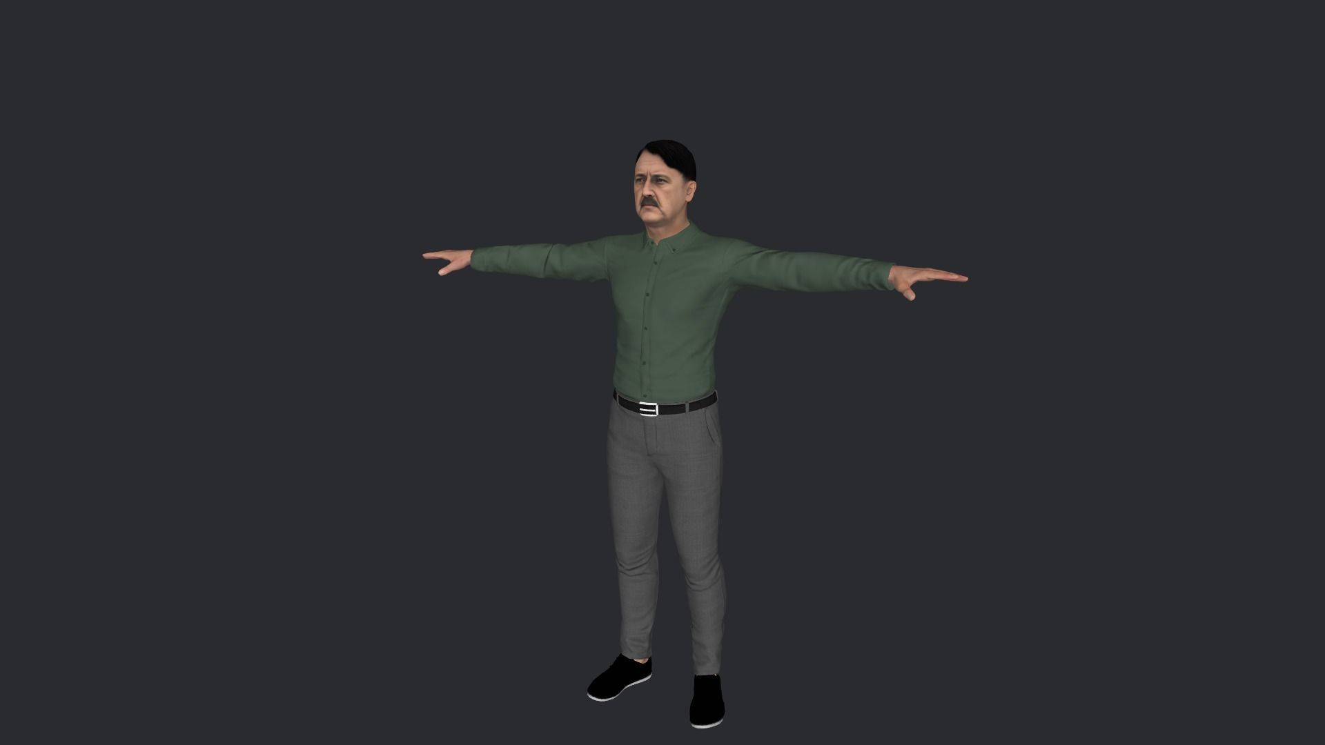 Adolf Hitler Hyper Realistic Full Body Fully Rigged 3D Character 3D ...