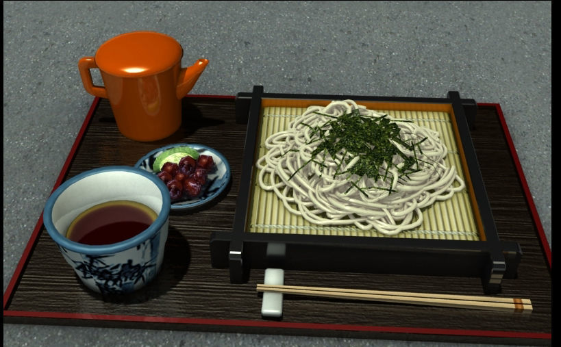 3D model Japanese Food Soba Set VR / AR / low-poly | CGTrader