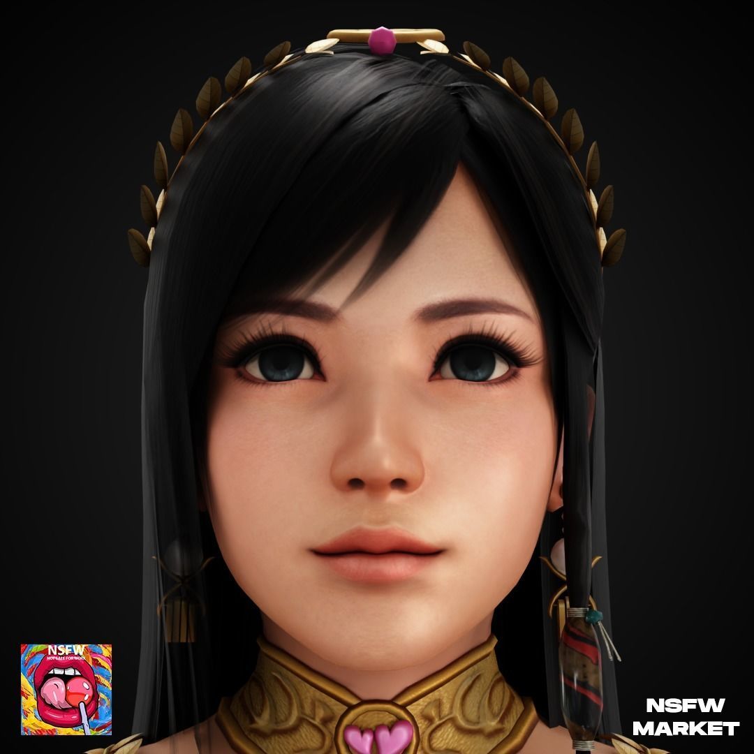 3D model EXCLUSIVE EDITION RIGGED CHARACTER KOKORO - DARE MARINA VR ...