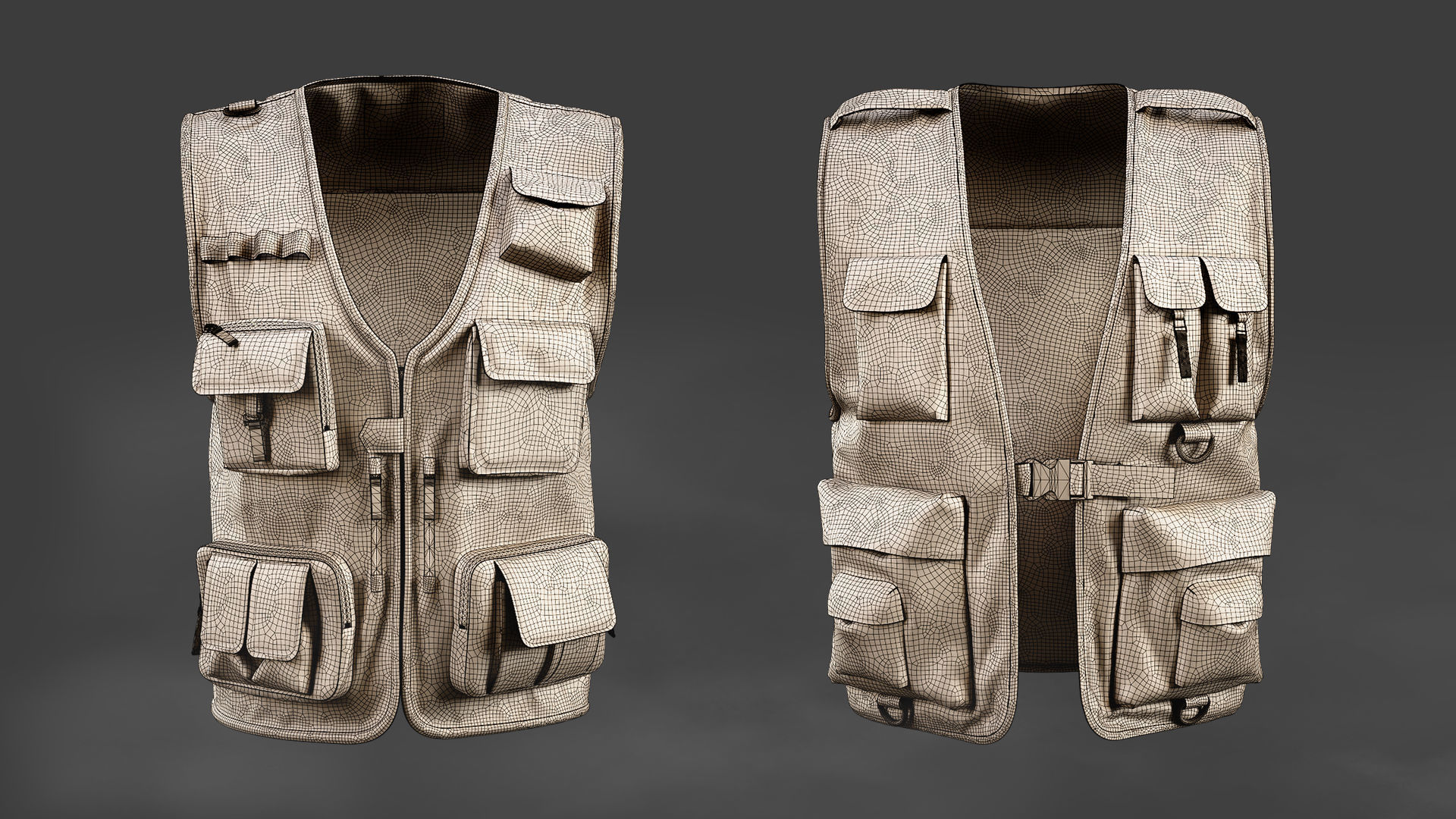 Fishing Vest 3D model | CGTrader