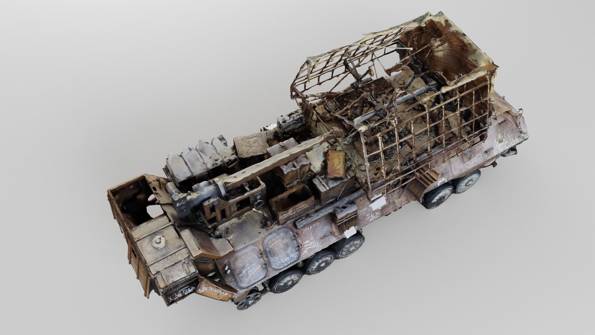 Russian SPR-2M Rtut-BM mercury destroyed by Ukrainian army 3D model ...