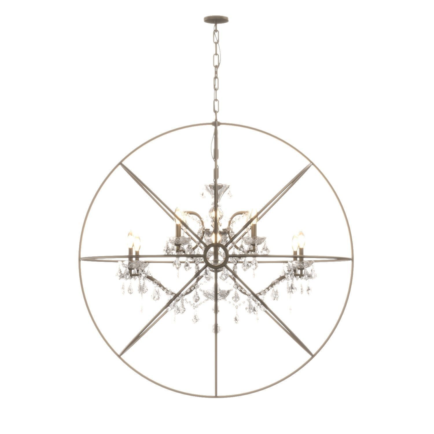 Geneva 18 Light 44 inch Wide Crystal Chandelier 3D model | CGTrader