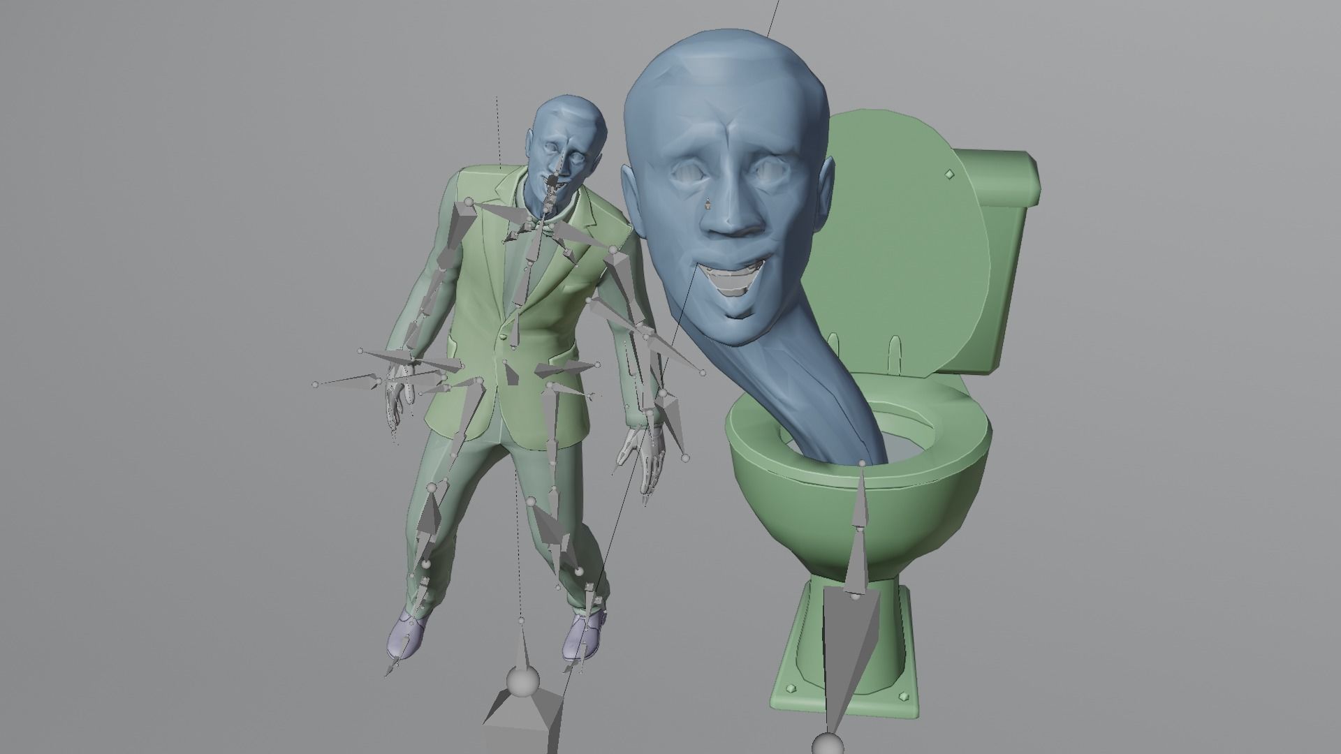 Skibidi Toilet Skibidi Multiverse 3D model rigged | CGTrader