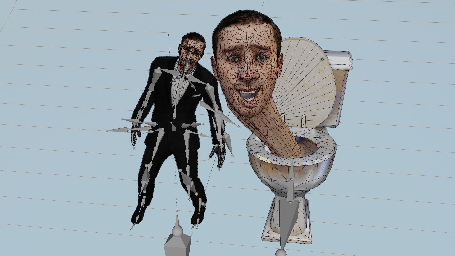 Skibidi Toilet Skibidi Multiverse 3D model rigged | CGTrader