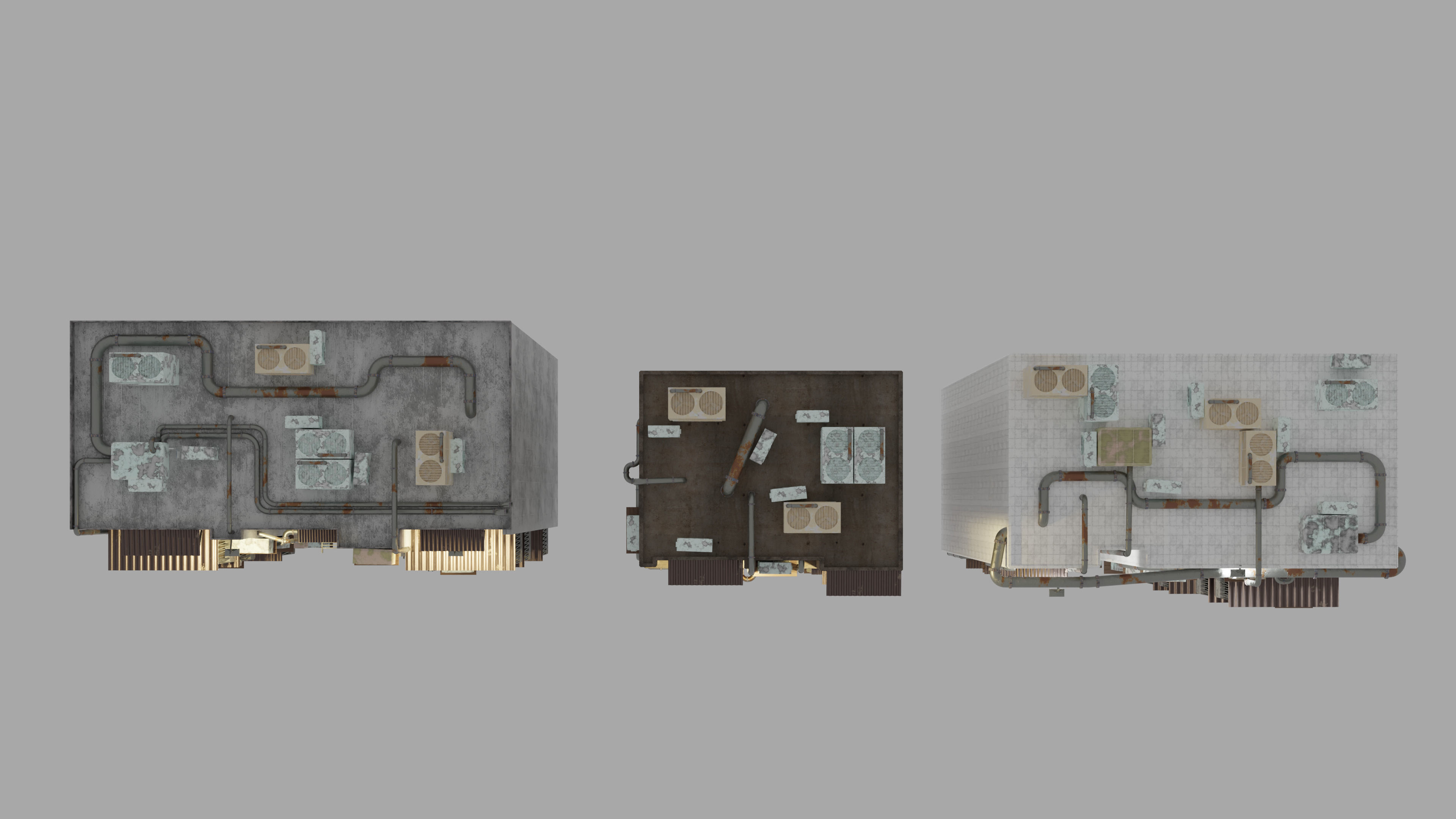 Dystopian Hong Kong-styled building pack 3D model | CGTrader
