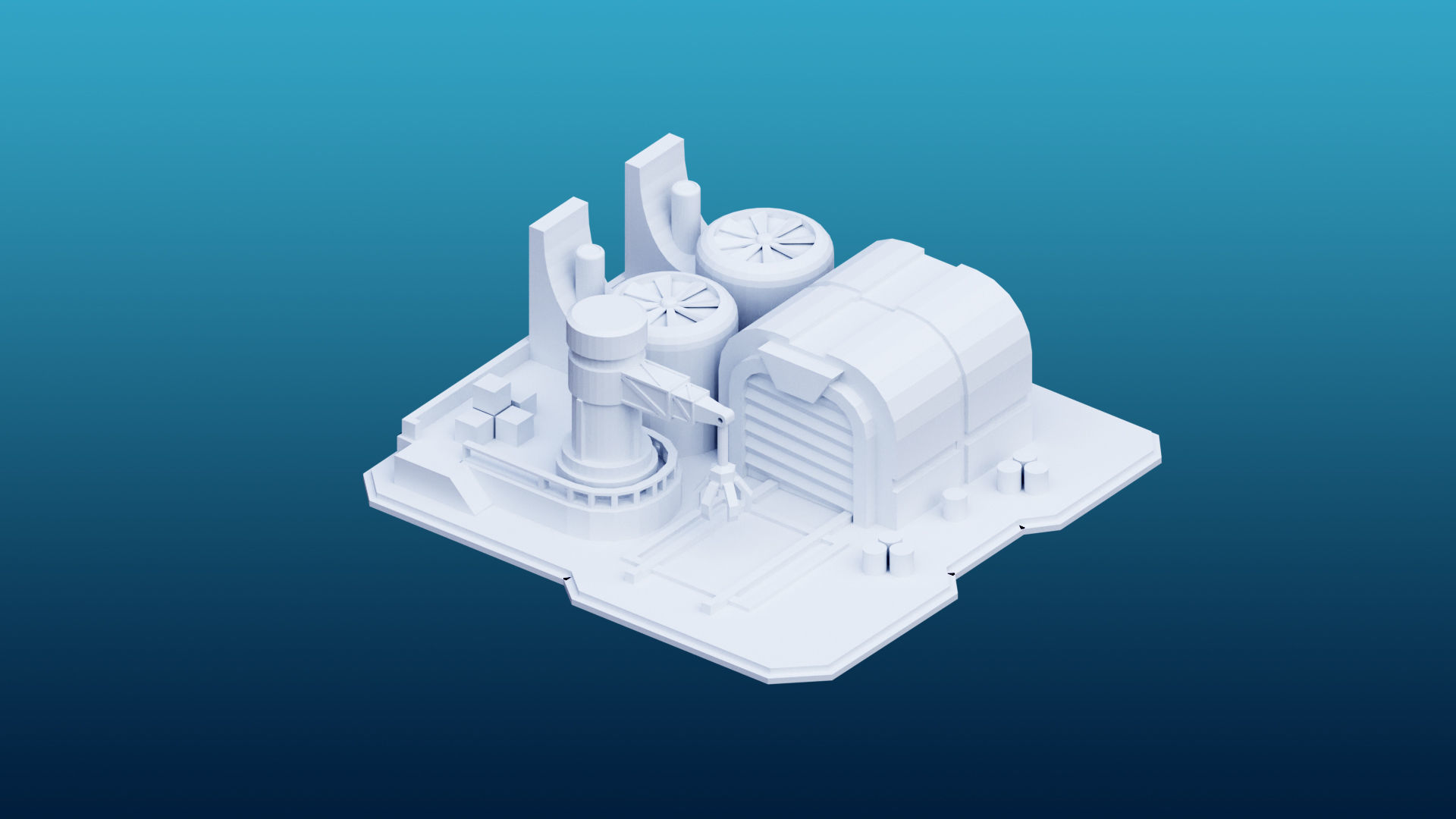 Construction yard Red Alert 2 free 3D model 3D printable | CGTrader