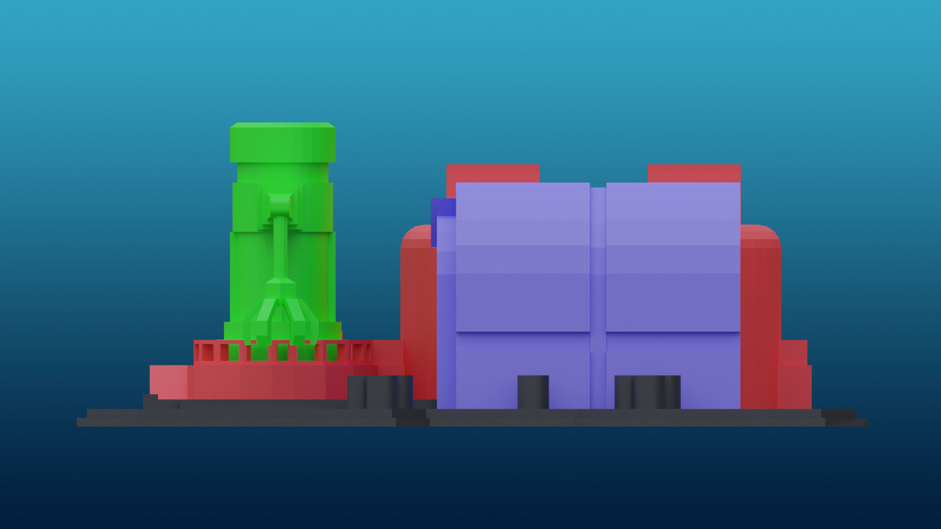 Construction yard Red Alert 2 free 3D model 3D printable | CGTrader