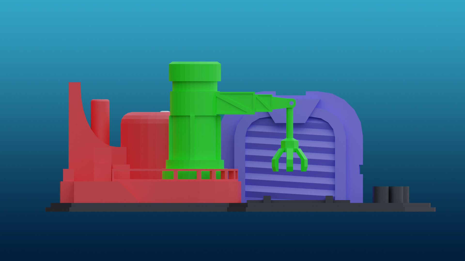 Construction yard Red Alert 2 free 3D model 3D printable | CGTrader