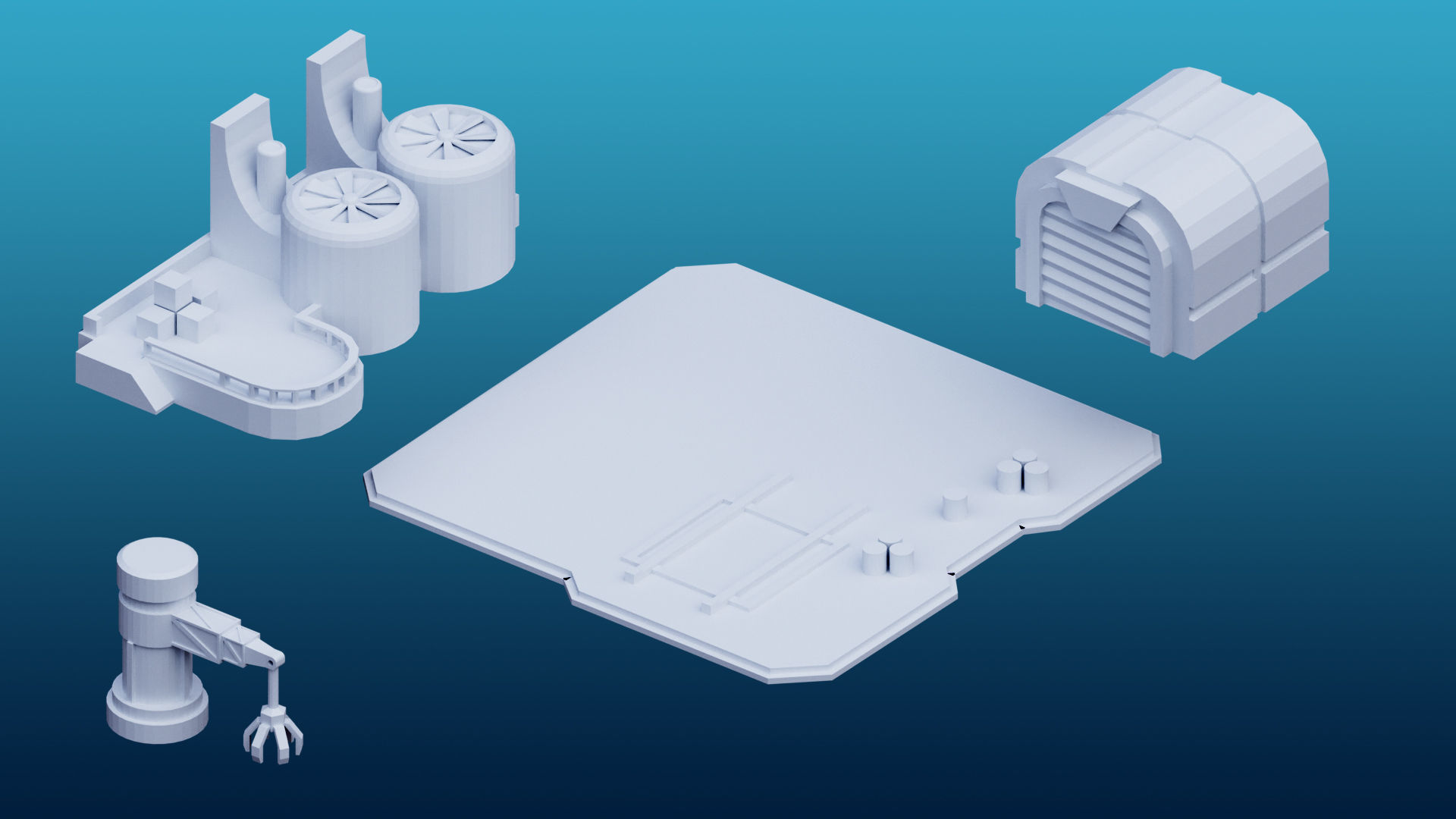 Construction yard Red Alert 2 free 3D model 3D printable | CGTrader