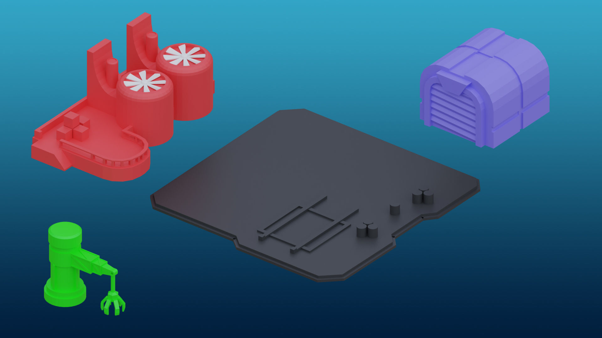 Construction yard Red Alert 2 free 3D model 3D printable | CGTrader