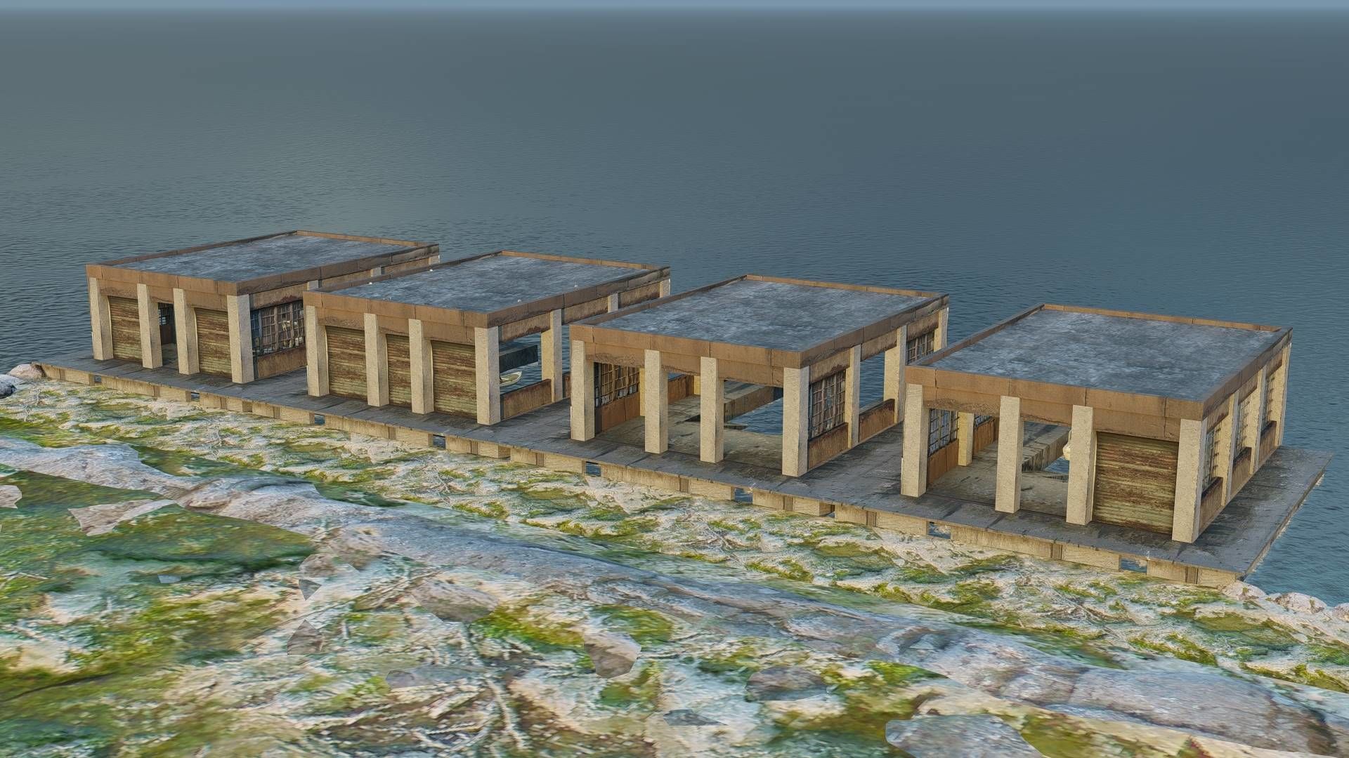 3D model Boat Garage VR / AR / low-poly | CGTrader
